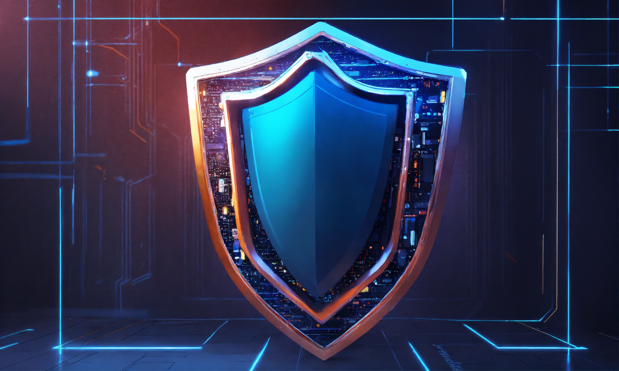 Lexica - Cyber shield illustration