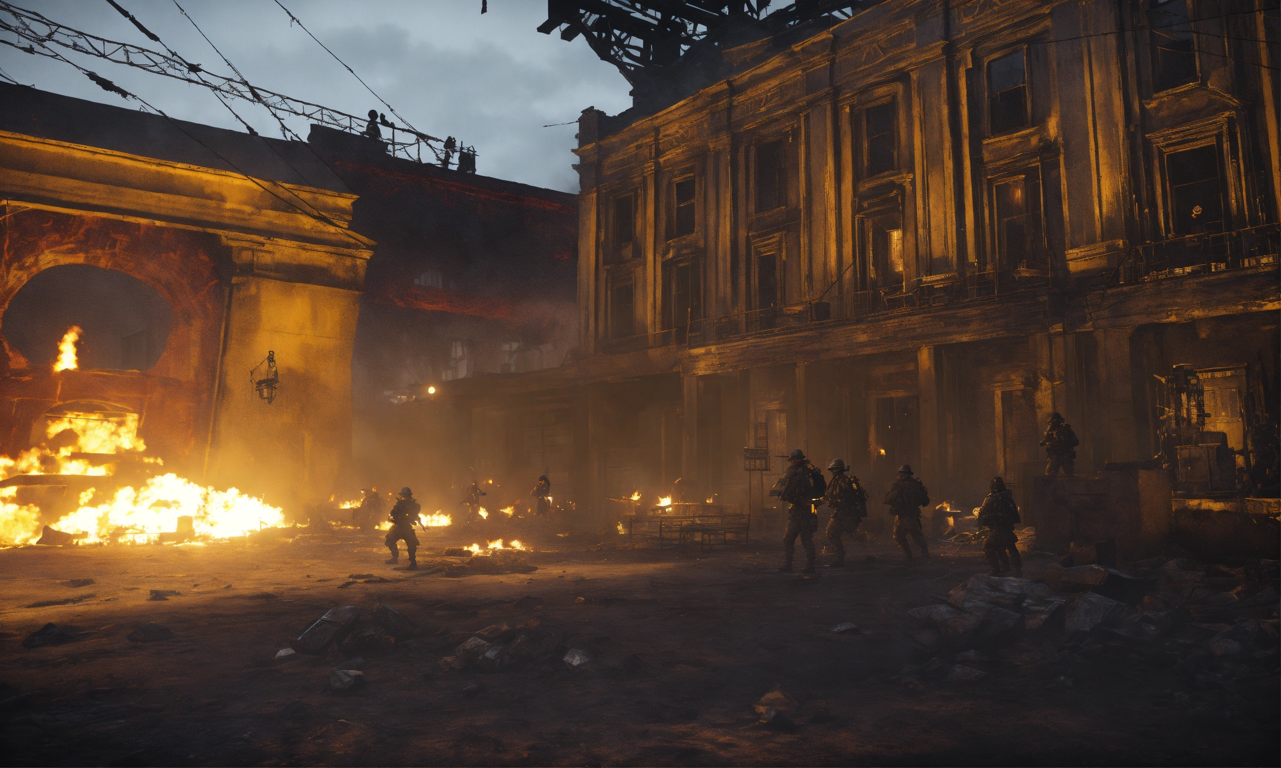 Lexica - Zombie hoard, call of duty warzone verdansk, outside, daytime ...