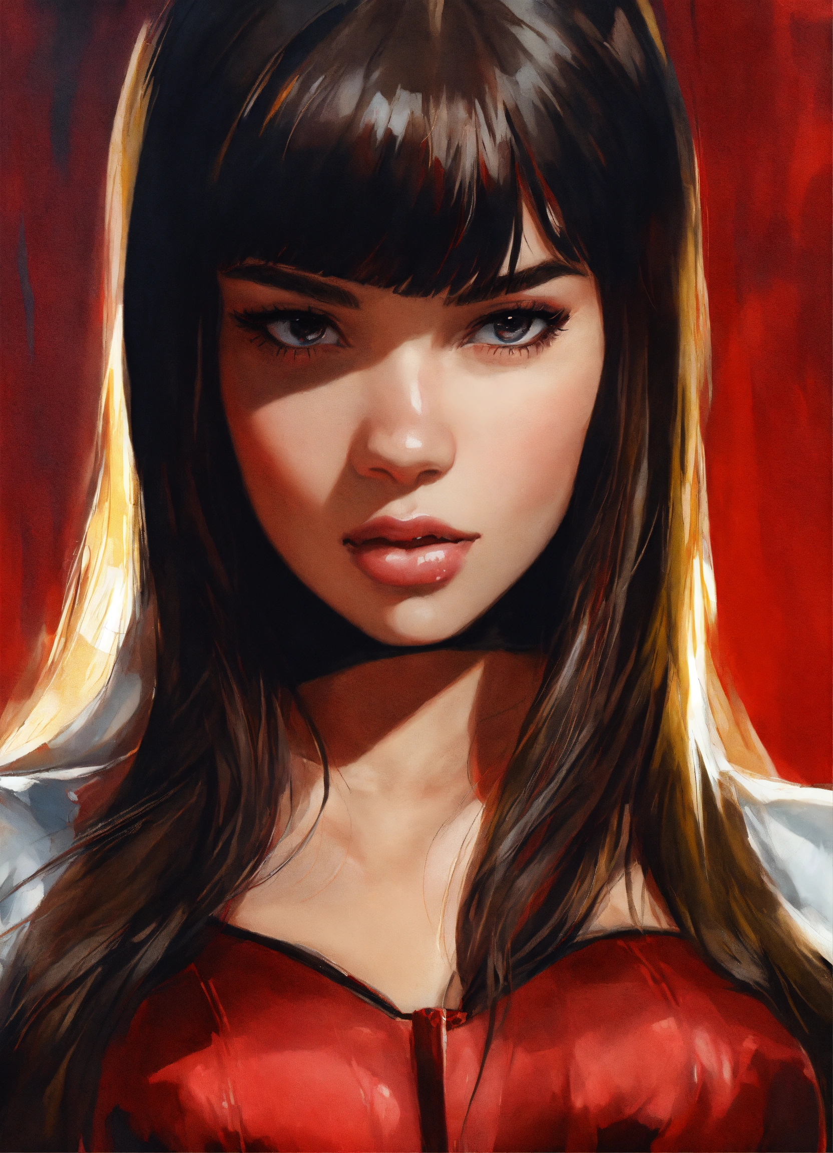 Lexica - Portrait of hailee steinfeld,vampirella