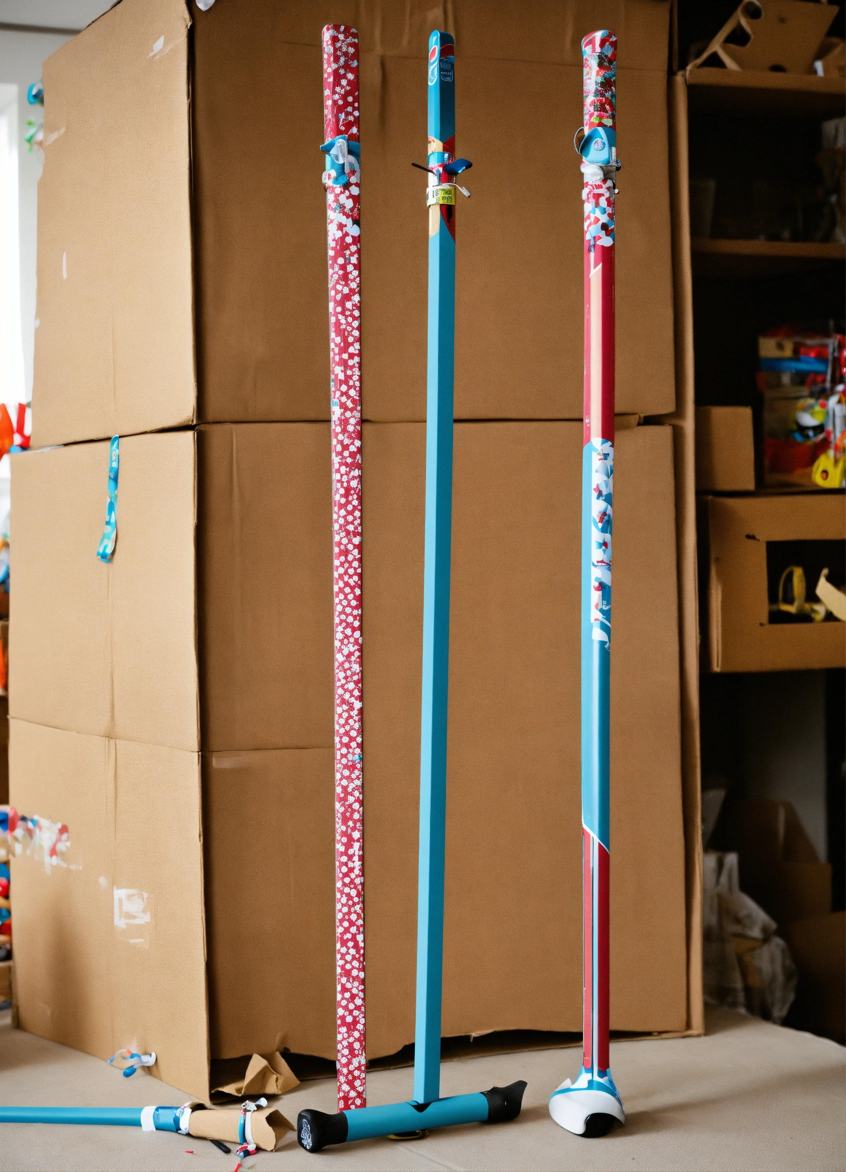 Lexica - Ski poles .cardboard decorations
