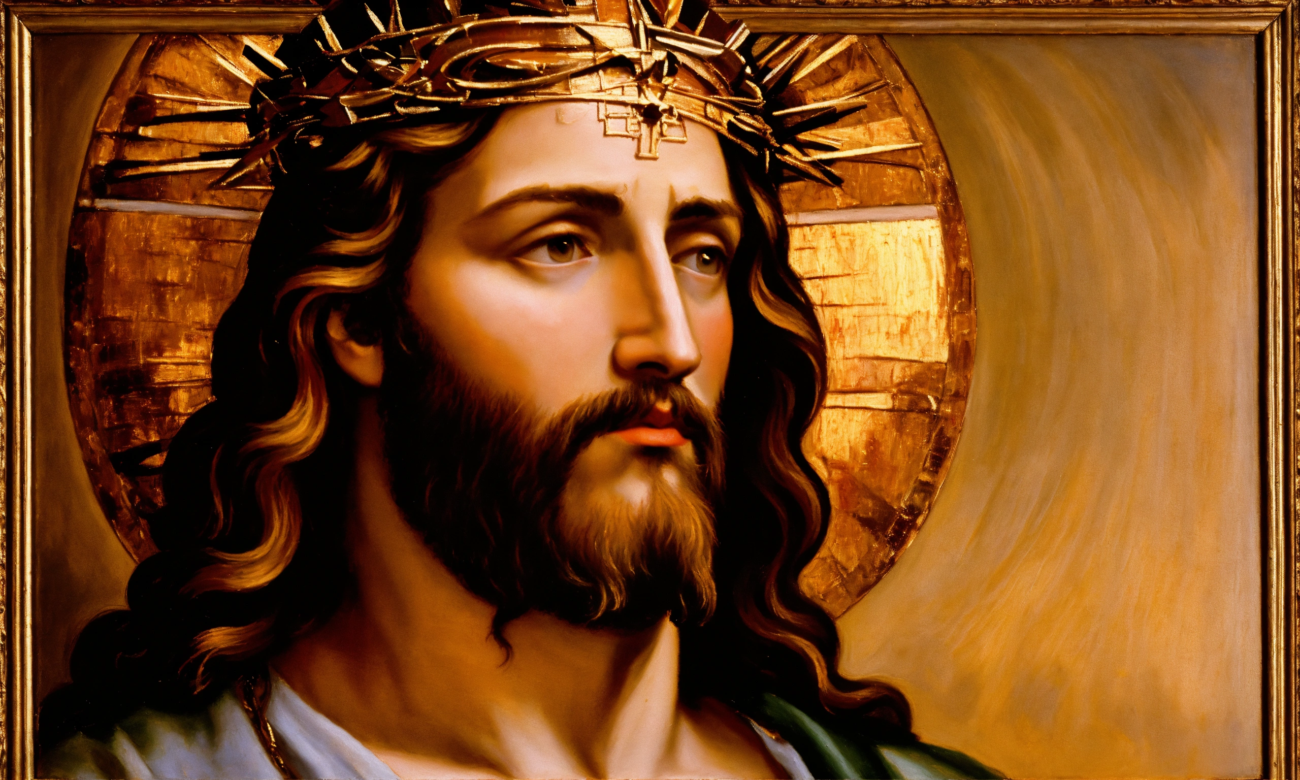 Lexica - Renaissance oil painting of jesus christ