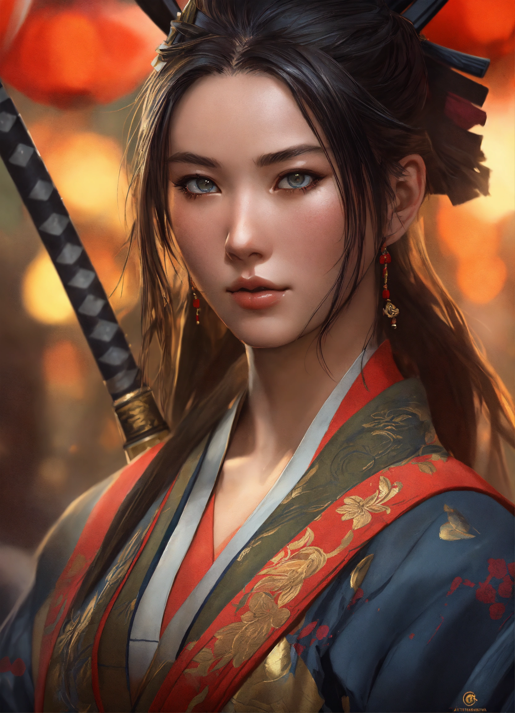 Lexica - "female Chinese ronin", heroine, katana, samurai, head and ...
