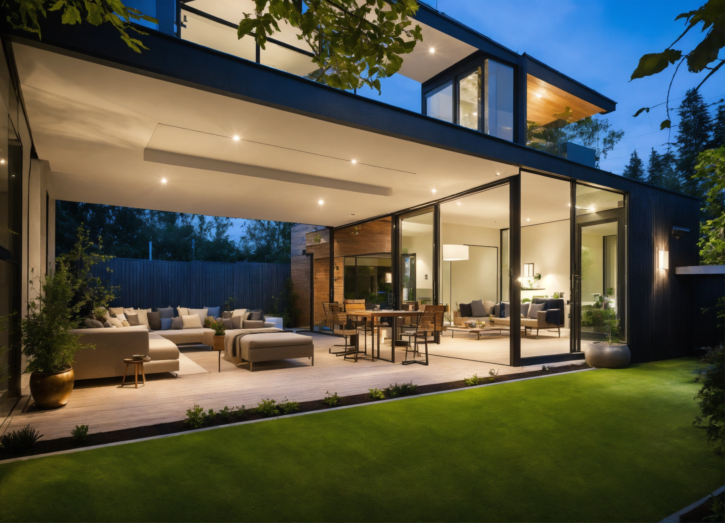 Lexica - Modern single level house design with a garden.