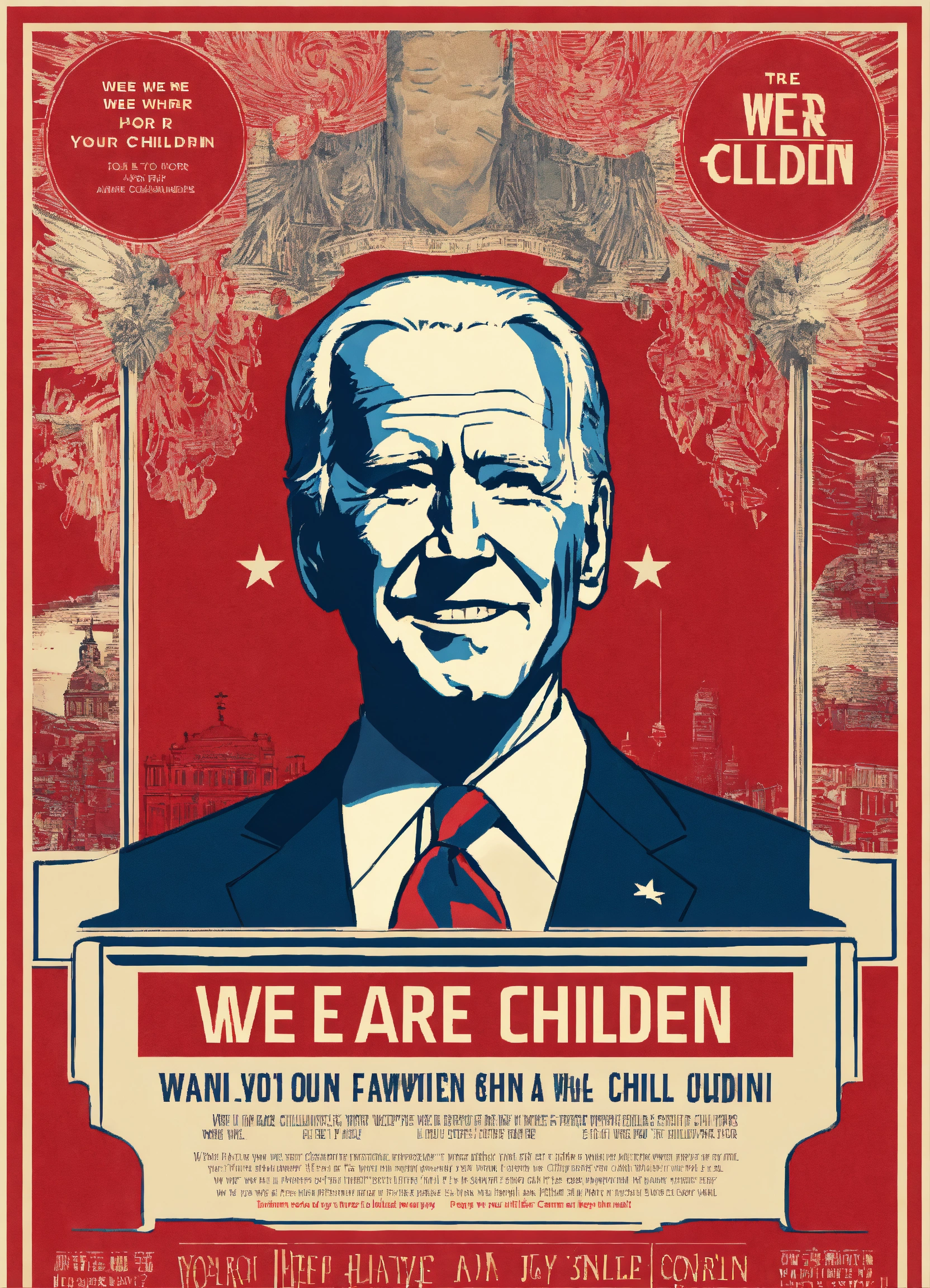 Lexica - Joe Biden bust on a communist propaganda style flyer with the ...