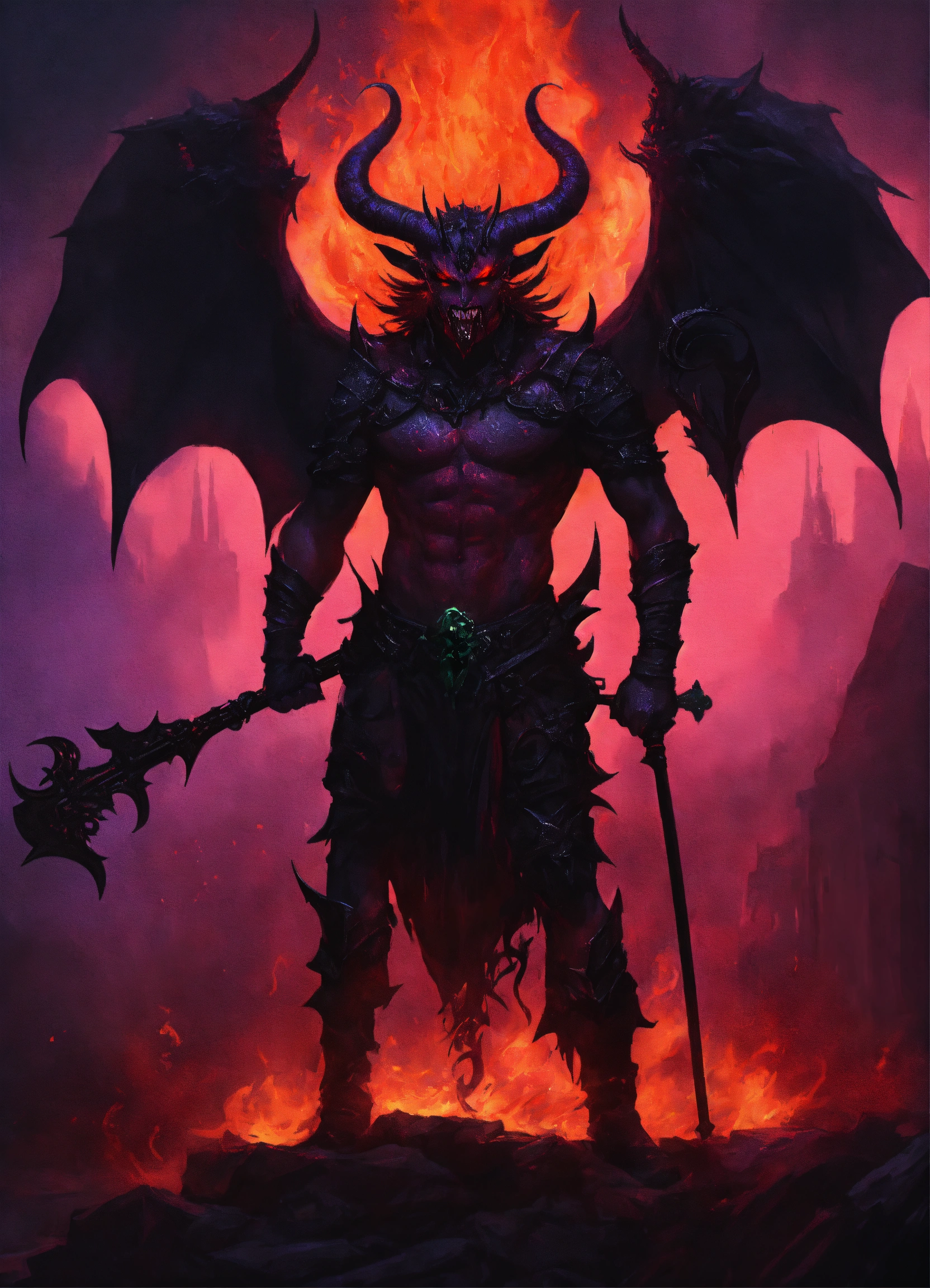 Lexica - Scene The demon devours himself. Genre gothic. Image quality ...