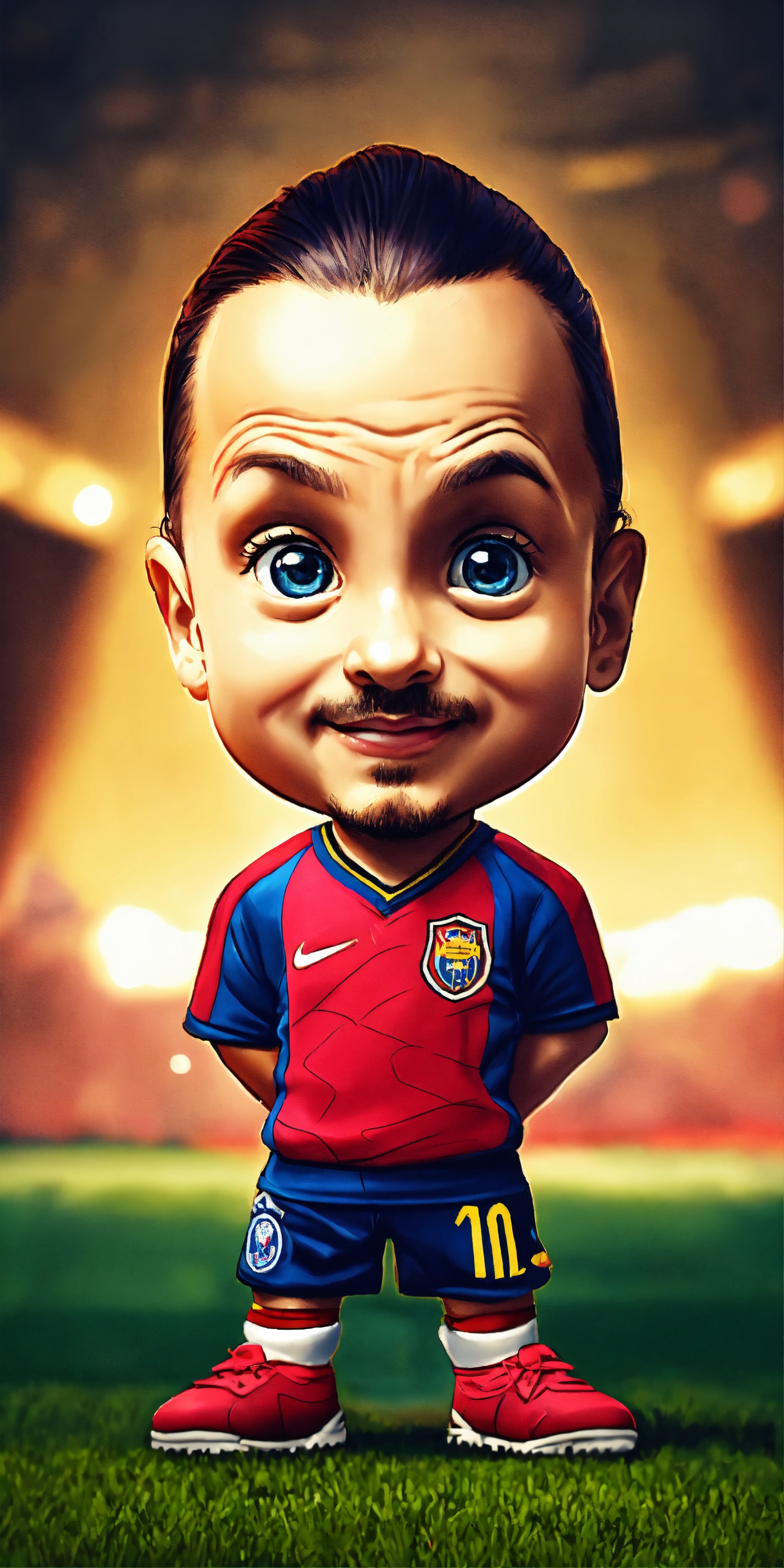 Lexica - Zlatan Ibrahimovic cute baby cartoon ultra realist big eyes