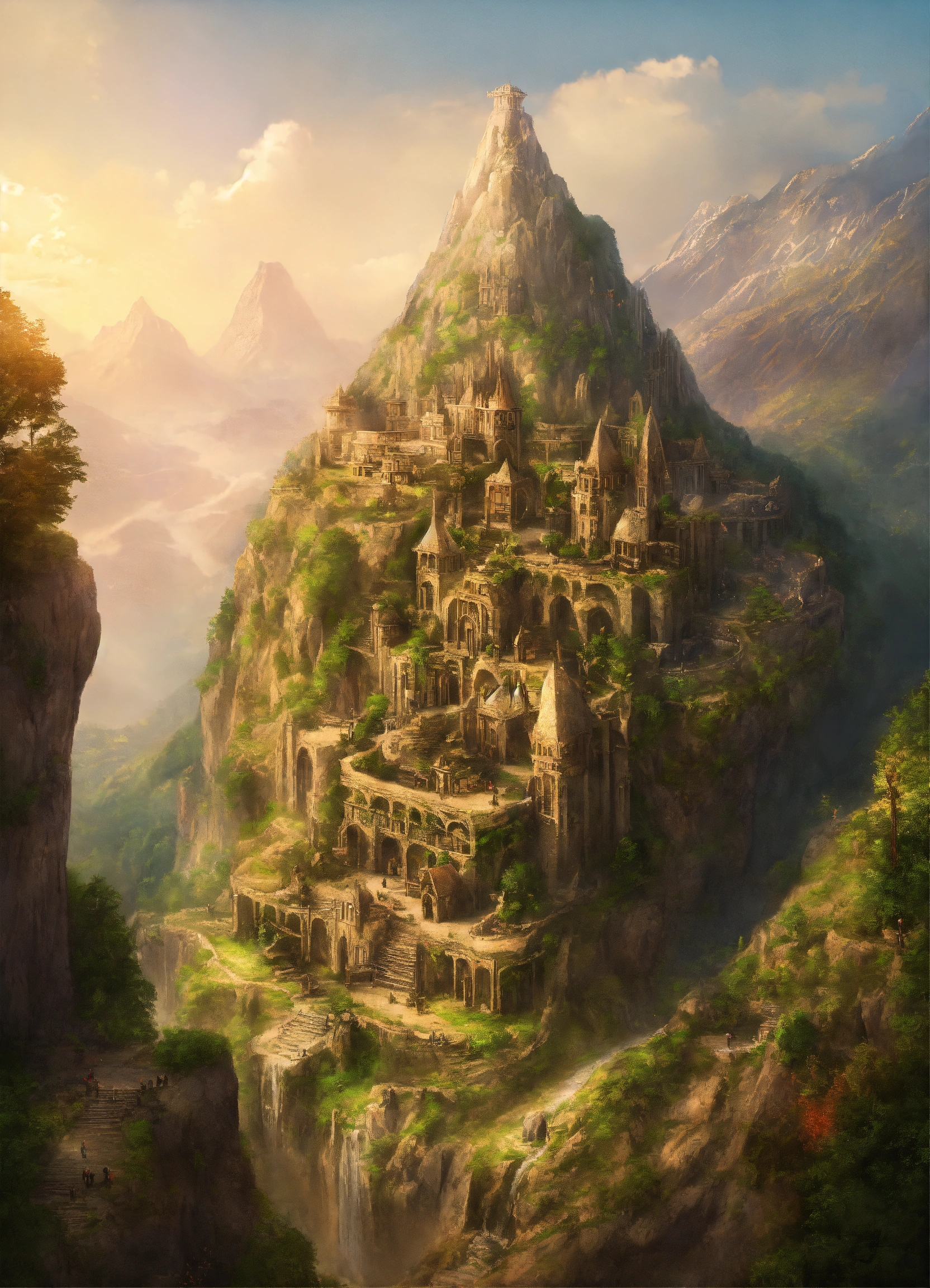 Lexica - An elven stone city in a mountain