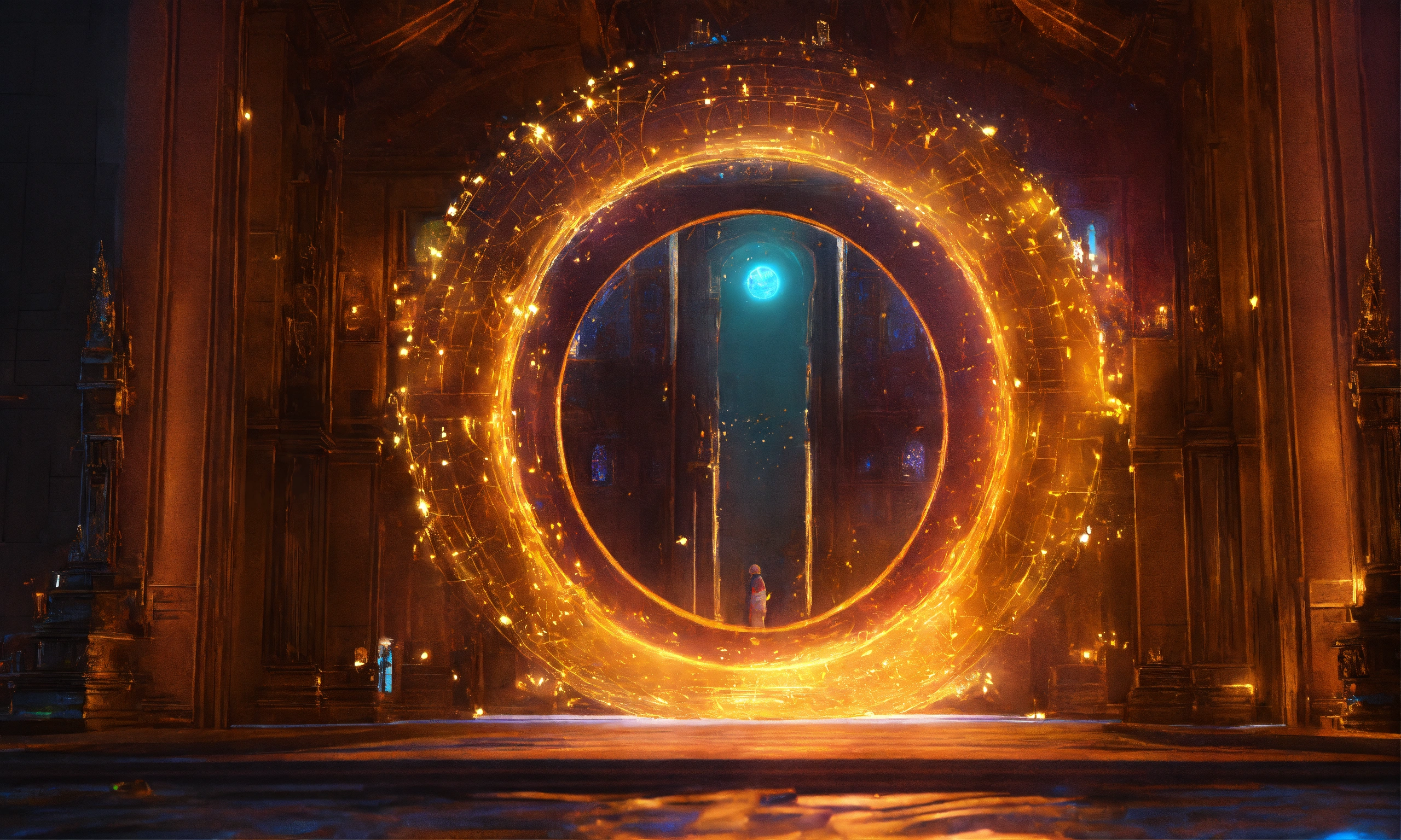 Lexica - Create an image with several dimensional portals