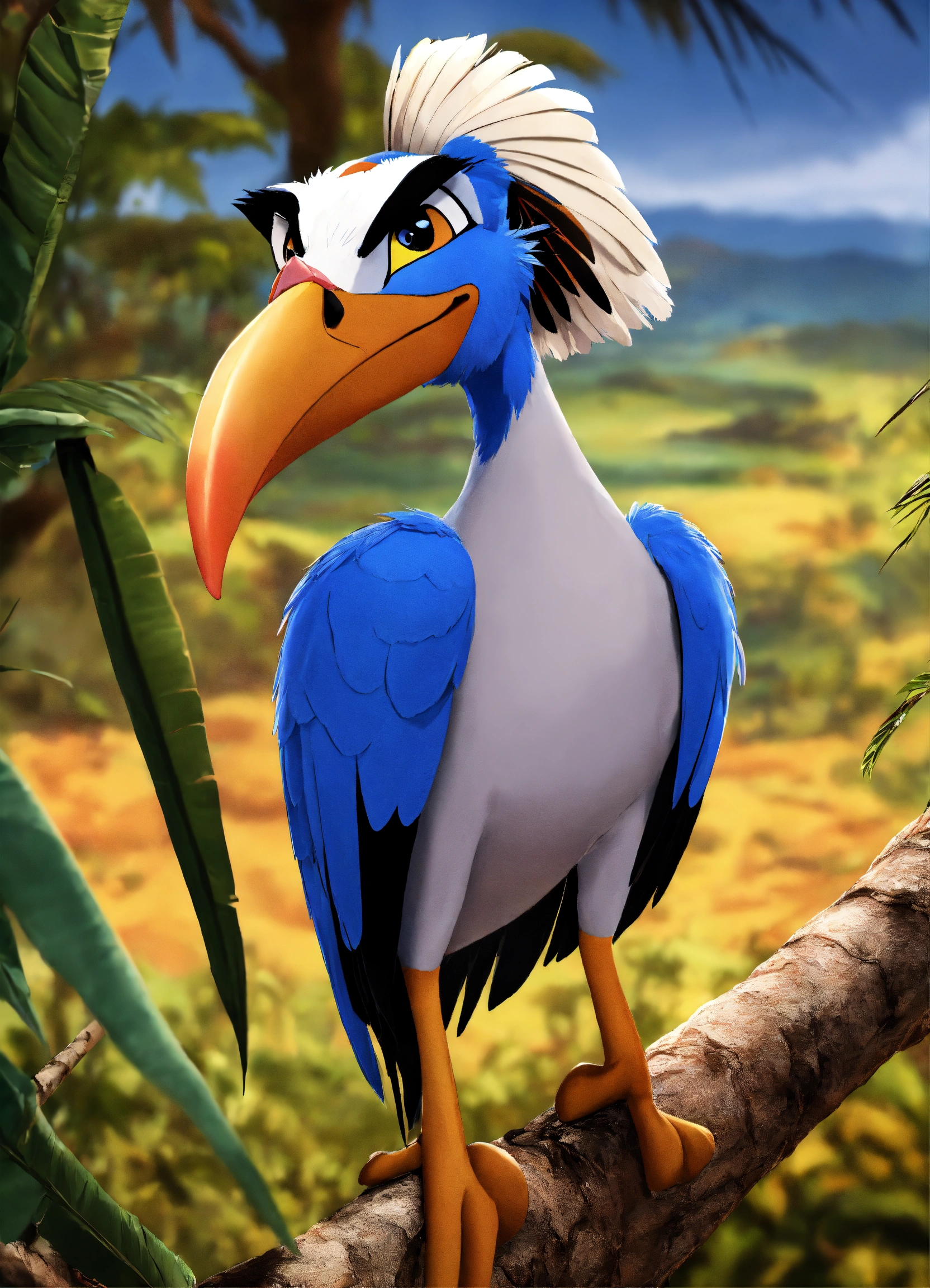Lexica - Zazu bird from Disney's Lion King cartoon