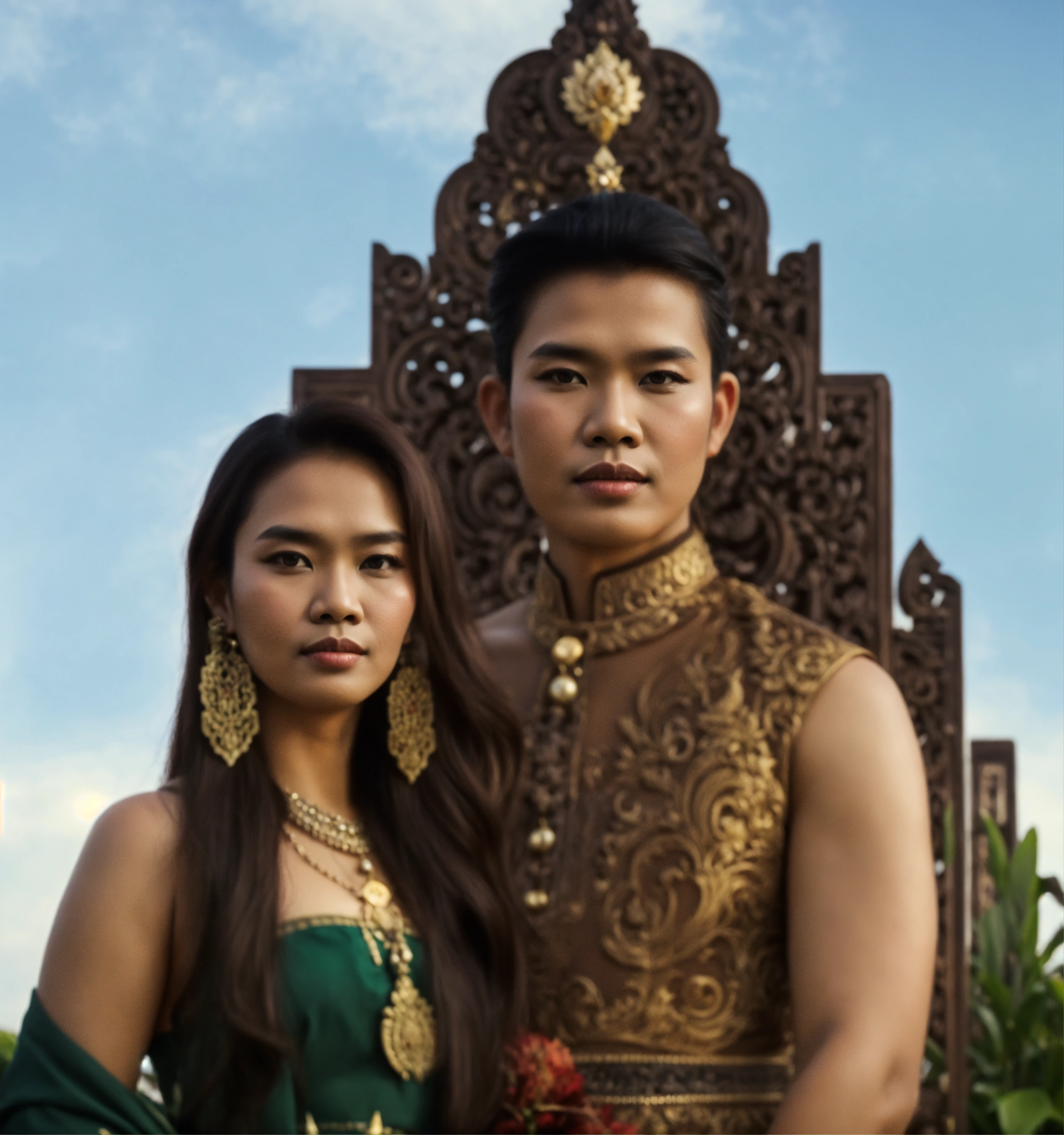 Lexica - Handsome Javanese majapahit king and beautiful majapahit queen