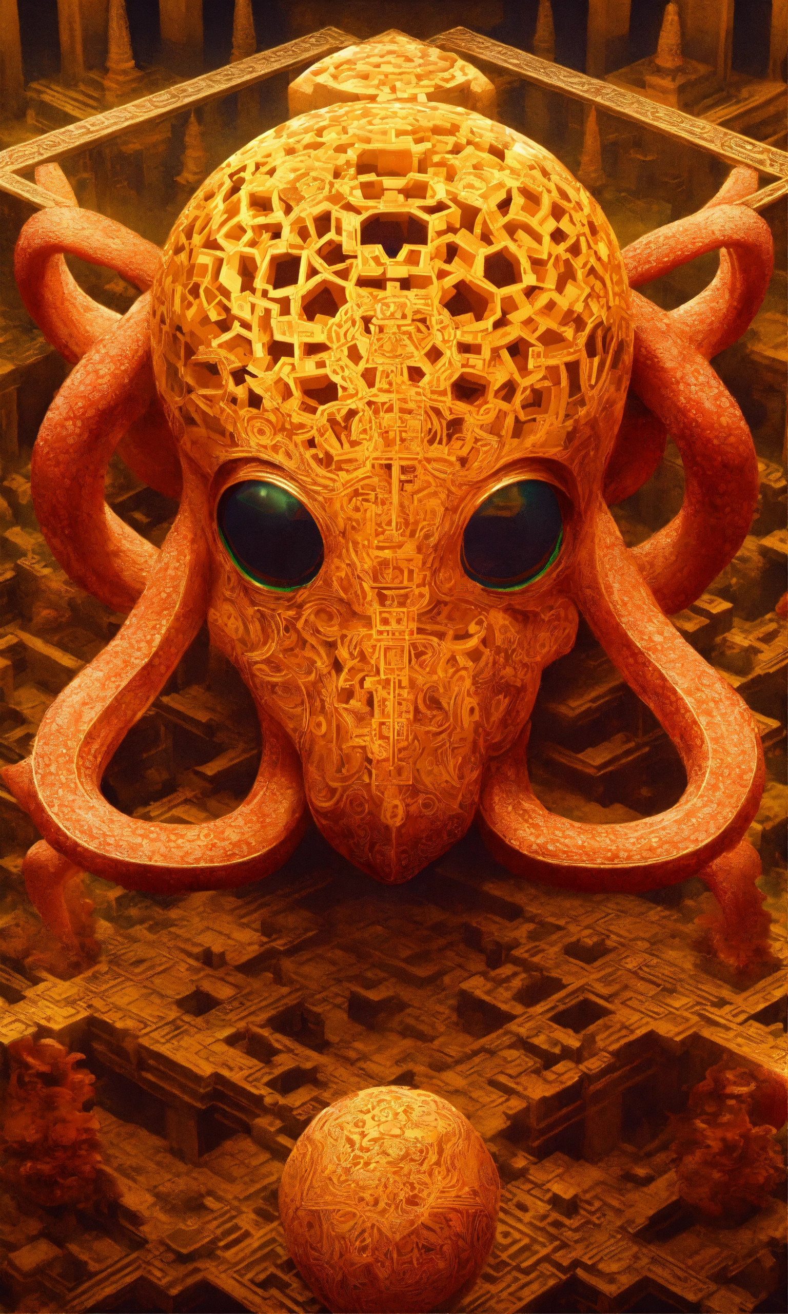 Lexica - Taoist monk octopus tesseract body fractal three point ...