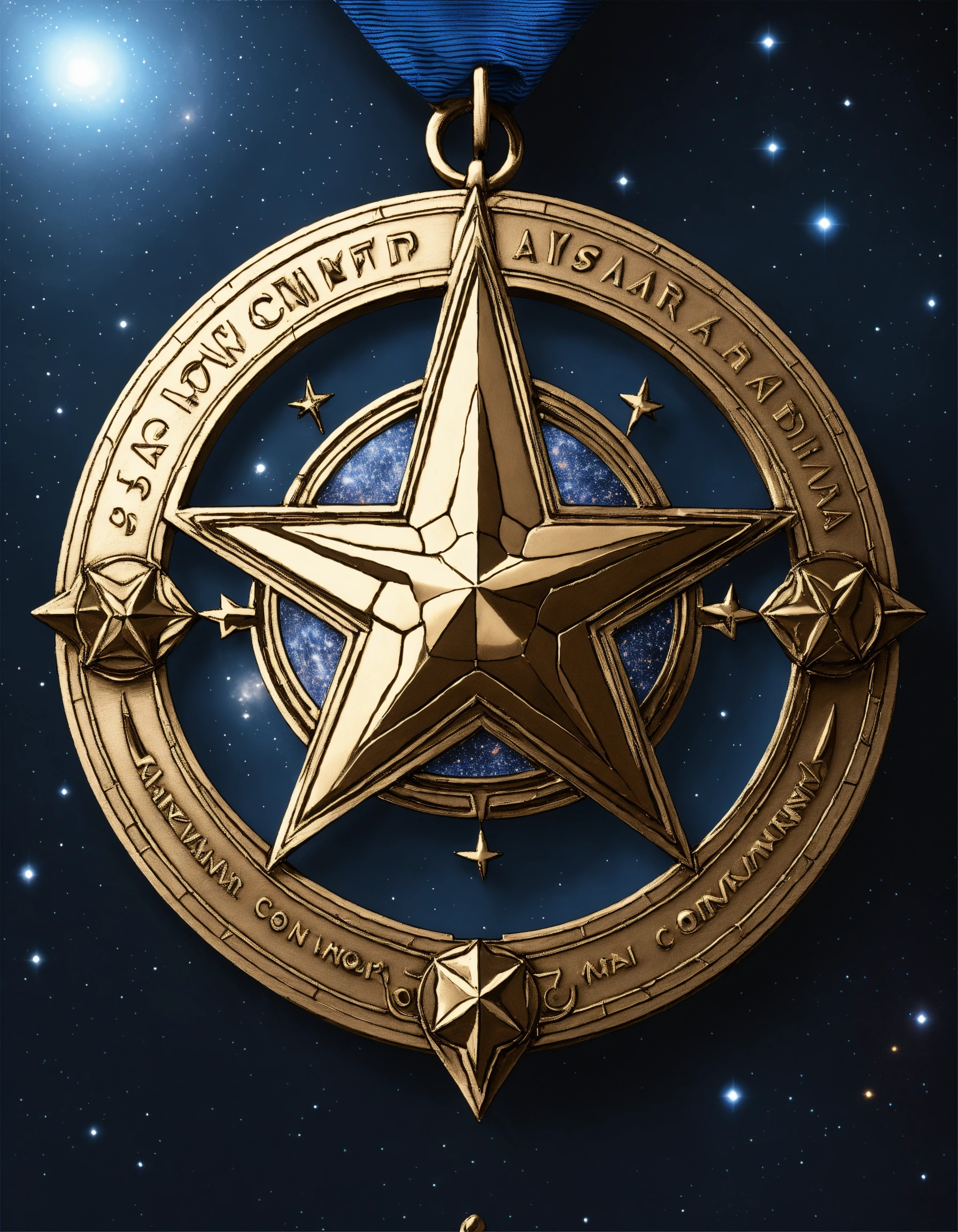 Lexica - Drawing of an insignia of a star command. Insignia Ashtar ...