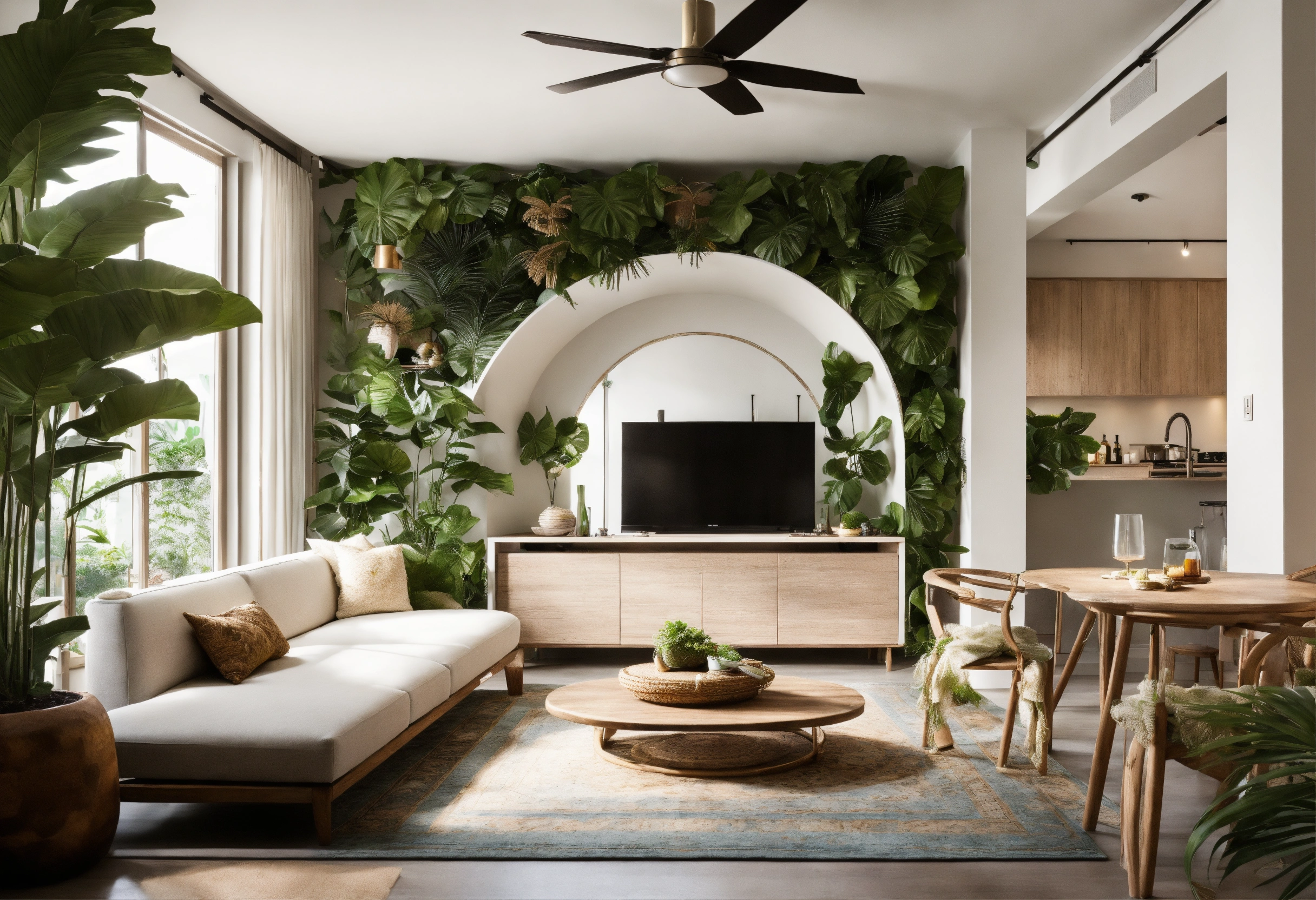 Lexica - Modern take on upscale bali inspired small condo white round ...