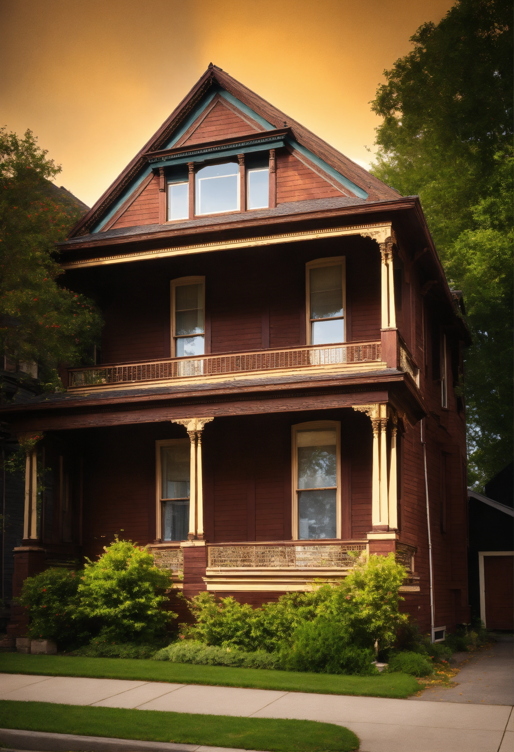 Lexica - A cleveland house, bay window, gable roof, victorian