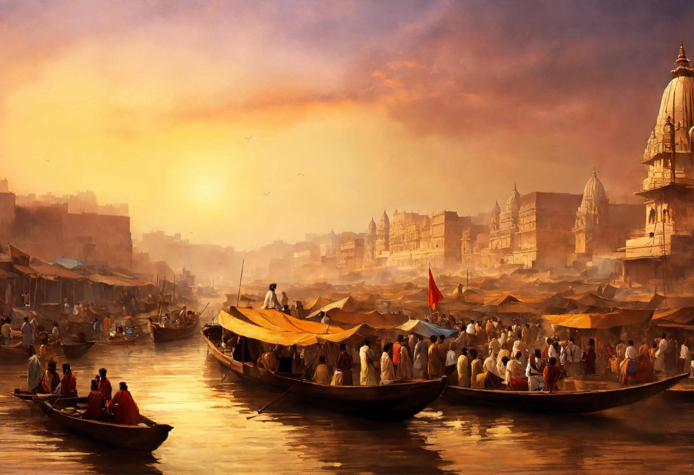 Lexica - Varanasi during ancient time when Varanasi main market was ...