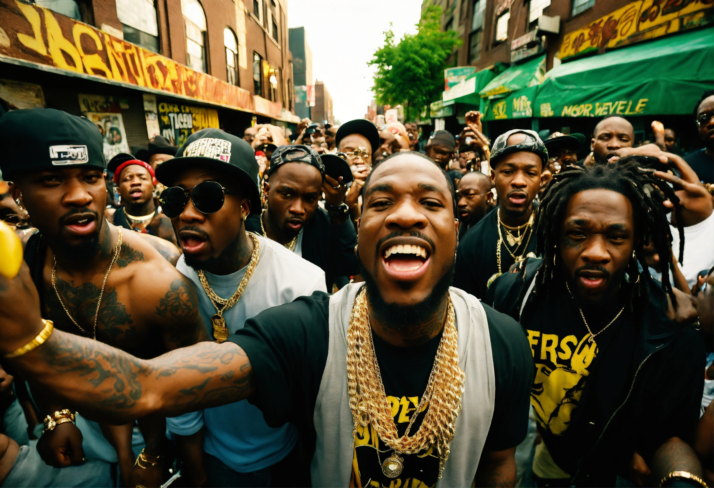 Lexica - Fisheye view of rap group Lost Boyz " Mr. Cheeks", Freaky Tah ...