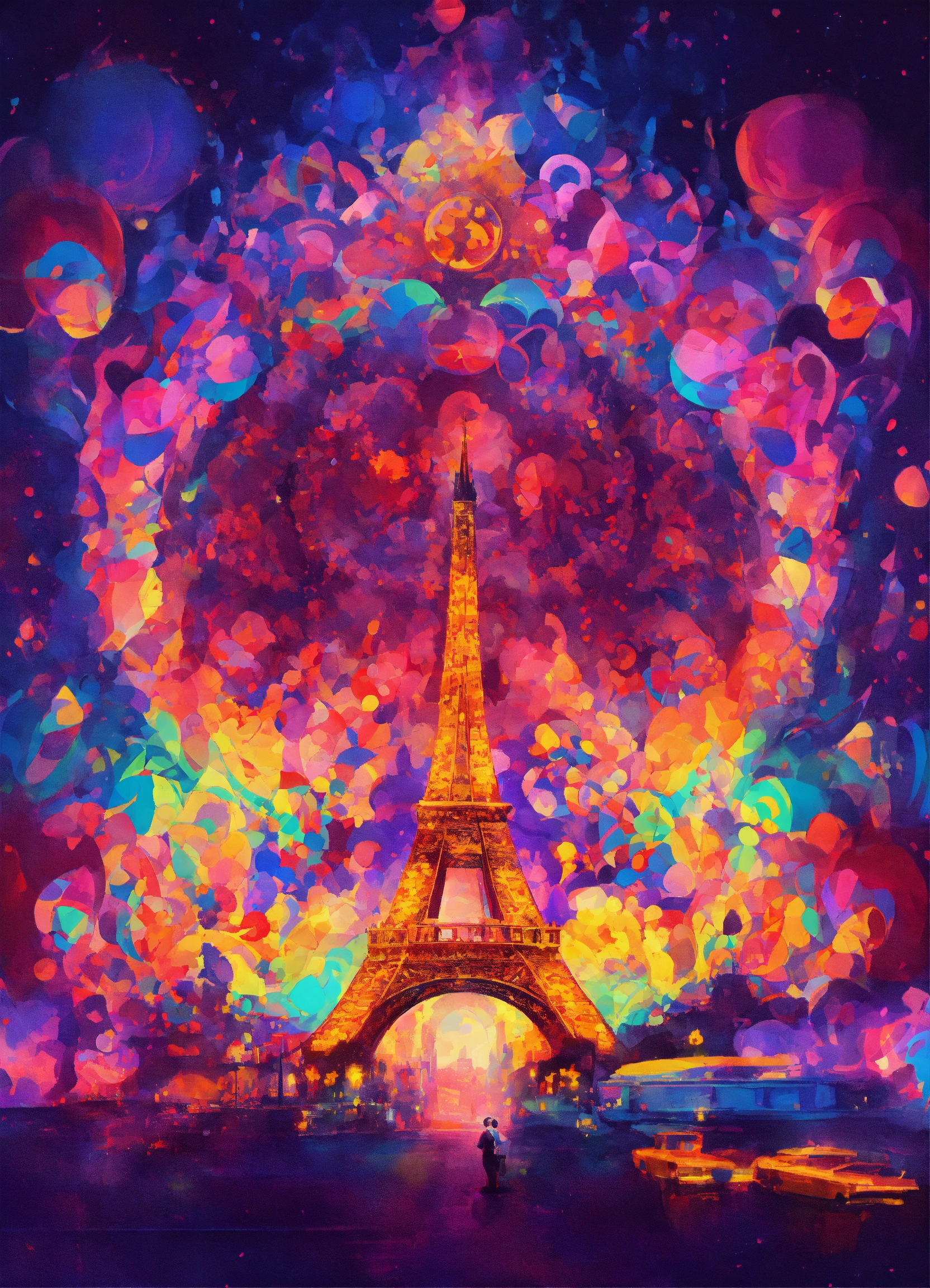 Lexica - Walt disney , abstract ,psychedelic