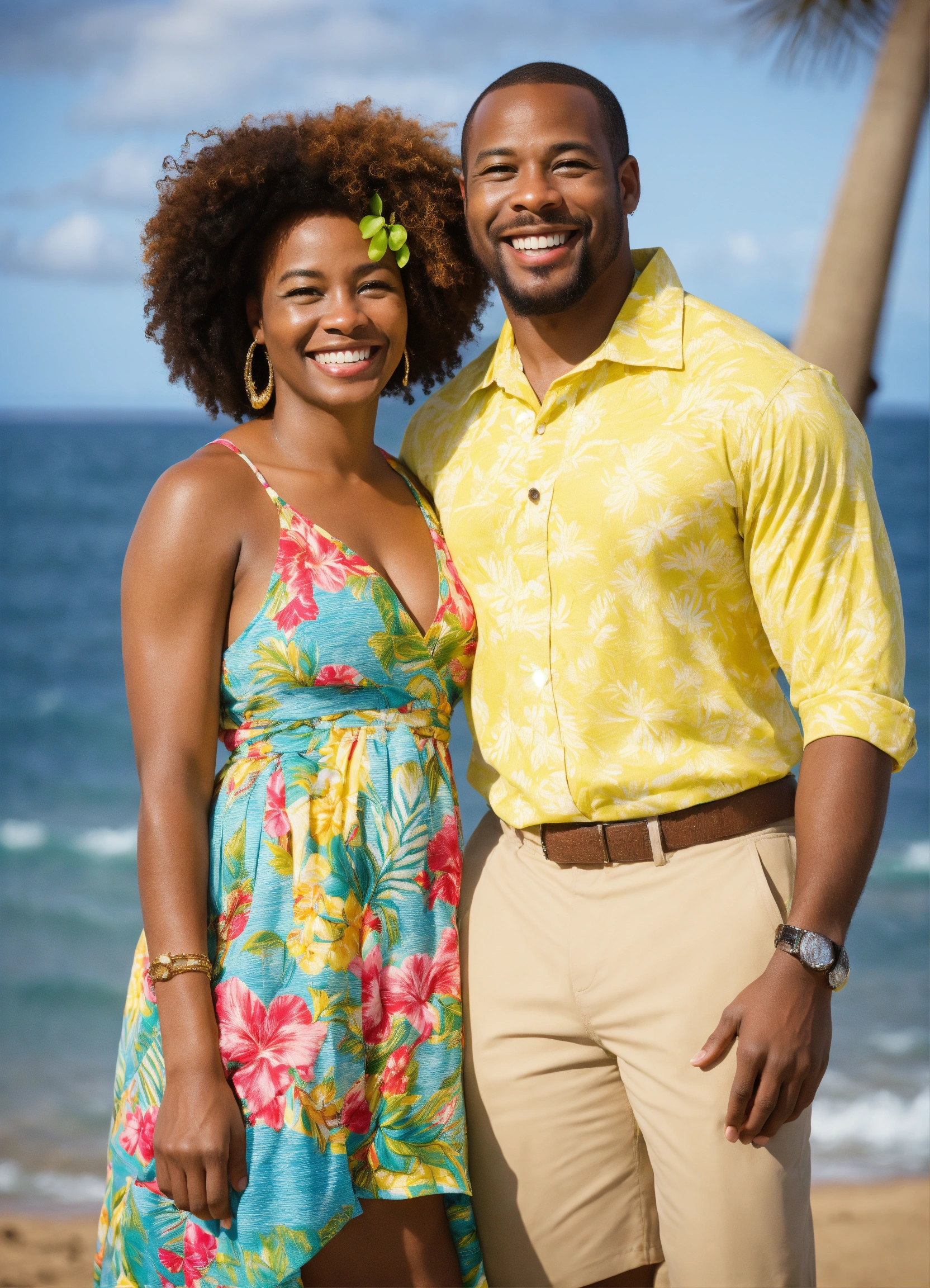 Lexica - **Happy African American man & WOMAN , age 38's ,dressed ...