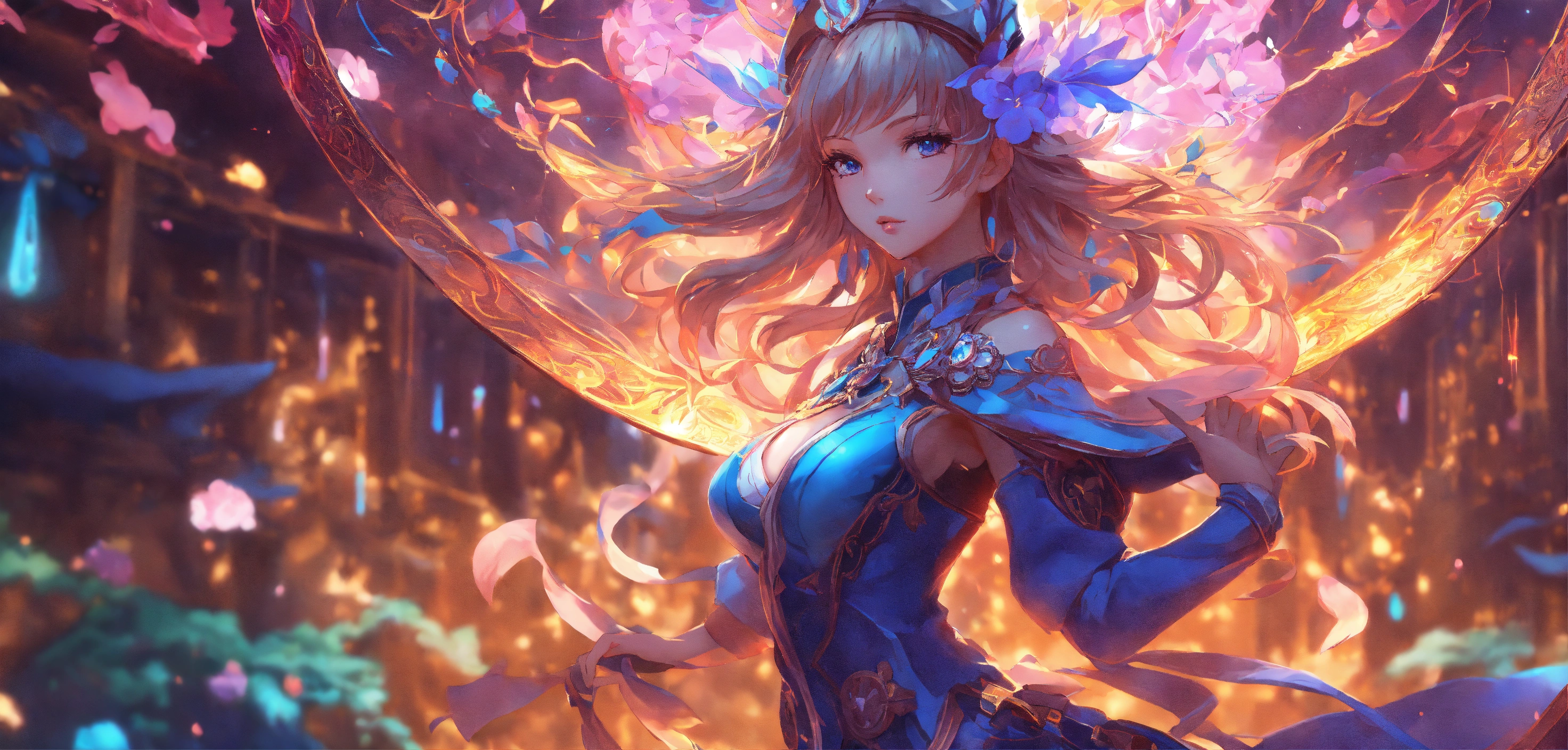Lexica - Abstract style anime art of magic girl 8k, stunning intricate ...