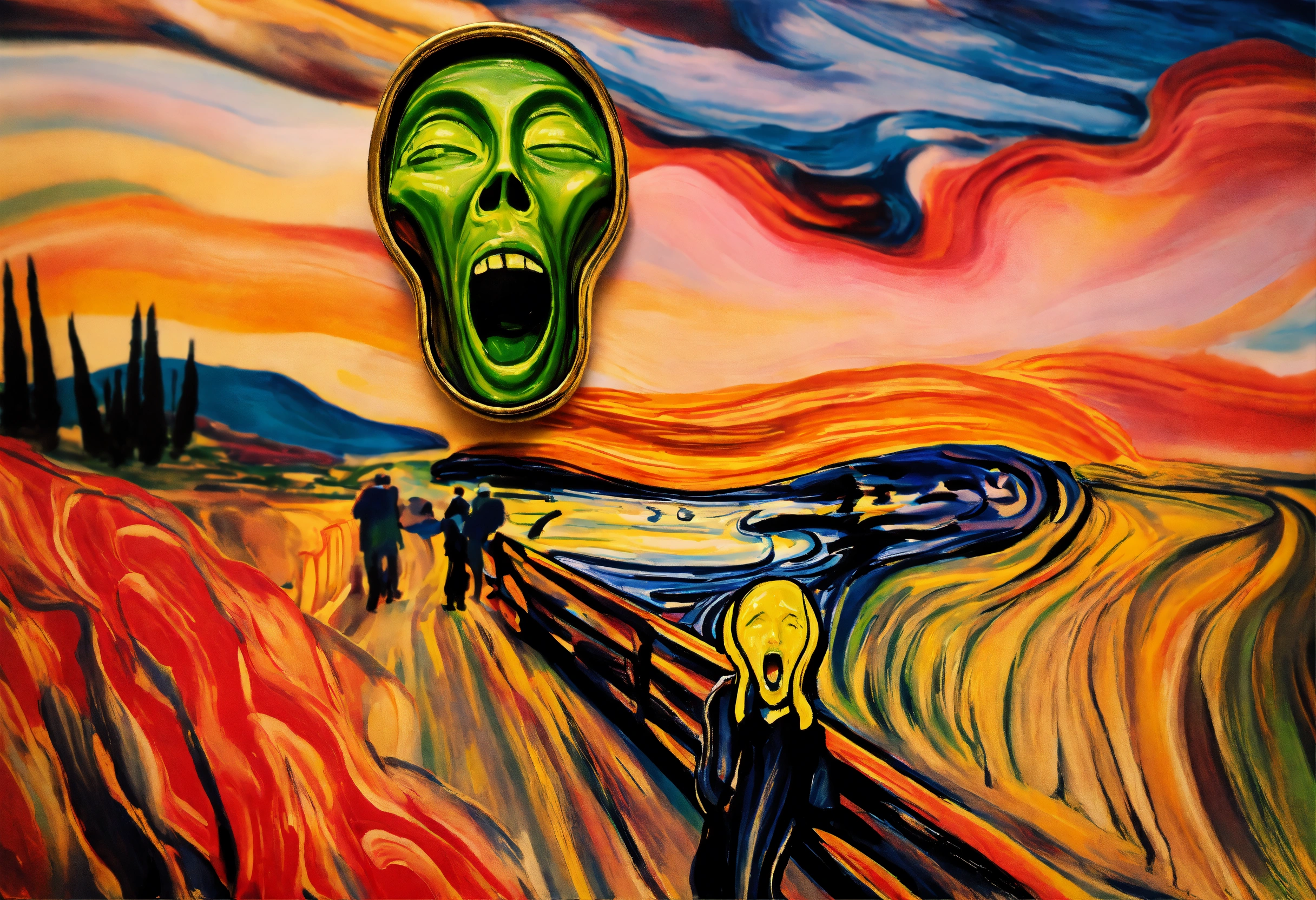 Lexica - Hand-made modeling, view on real fragrance bottle, "The Scream ...