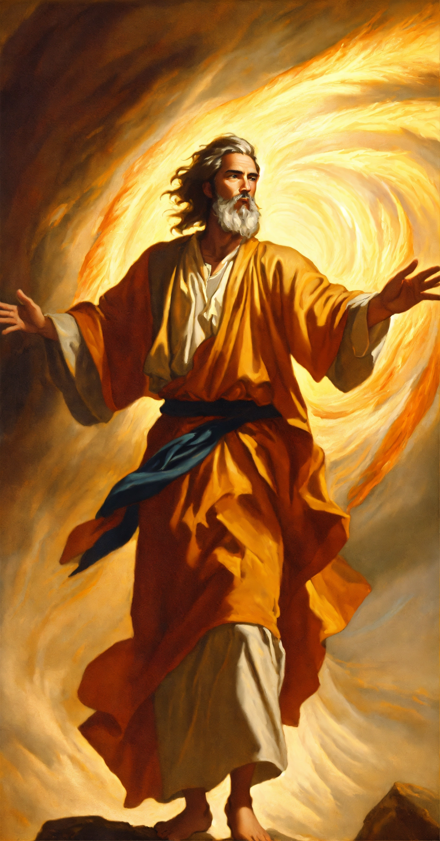 Lexica - Elijah the prophet caught in the majestic Whirlwind, high ...