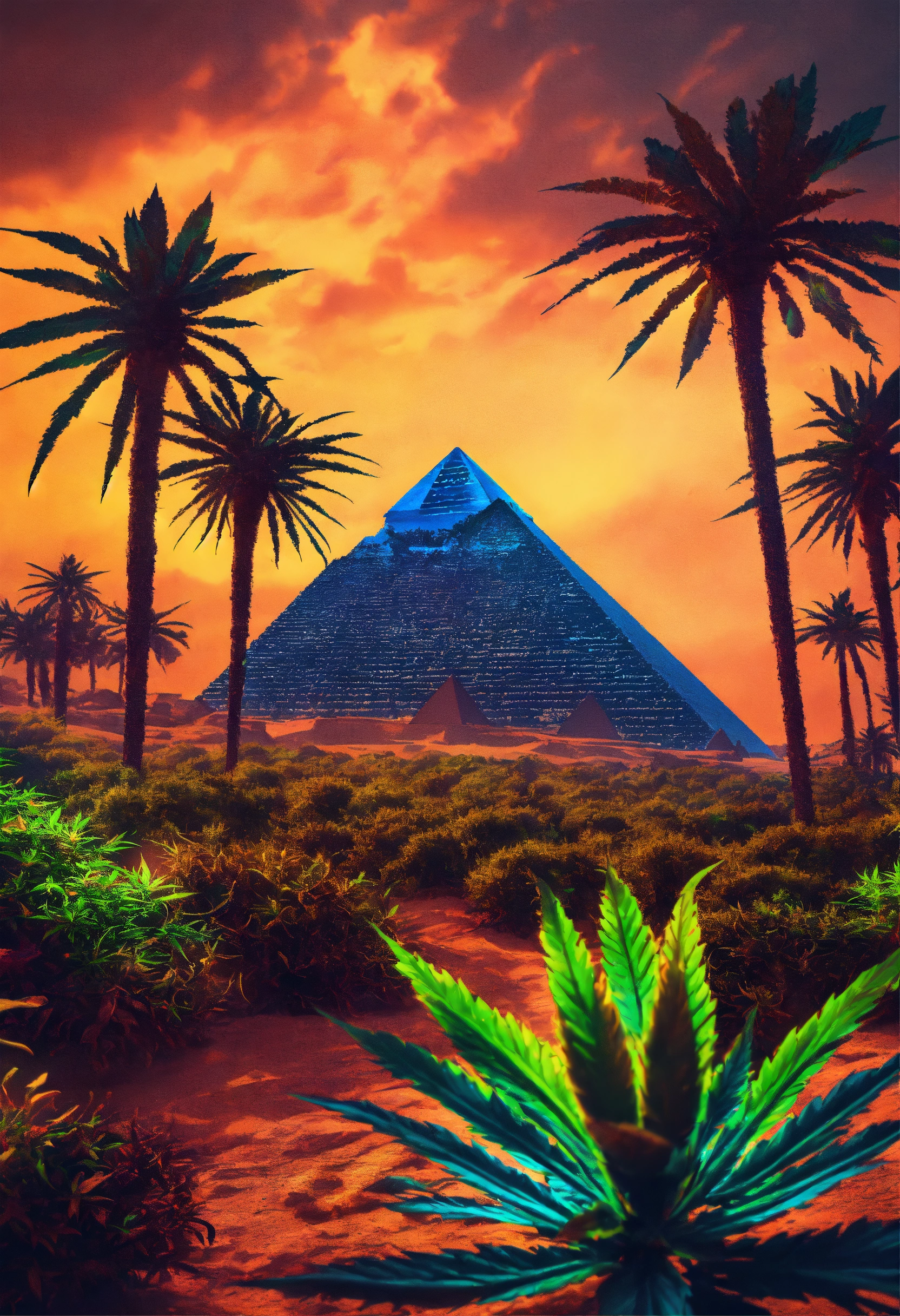 Lexica - Cannabis plants, the photo is in 8k resolution, colorful, and ...