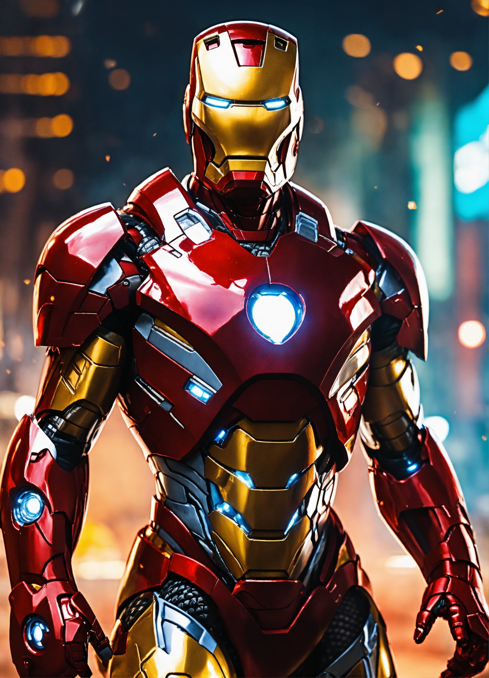 Lexica - Handsome ironman-looking alien male. With spotted red skin ...