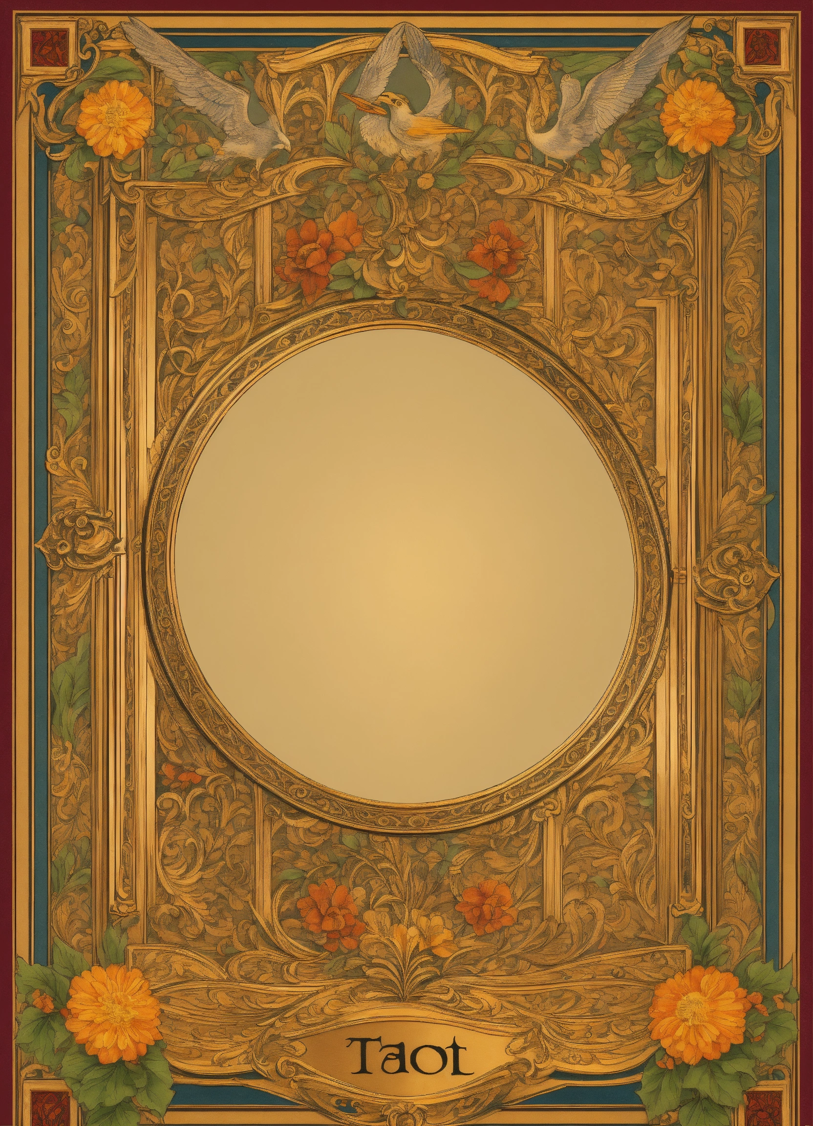 Lexica - Tarot frame adorned with intricate and highly detailed ...