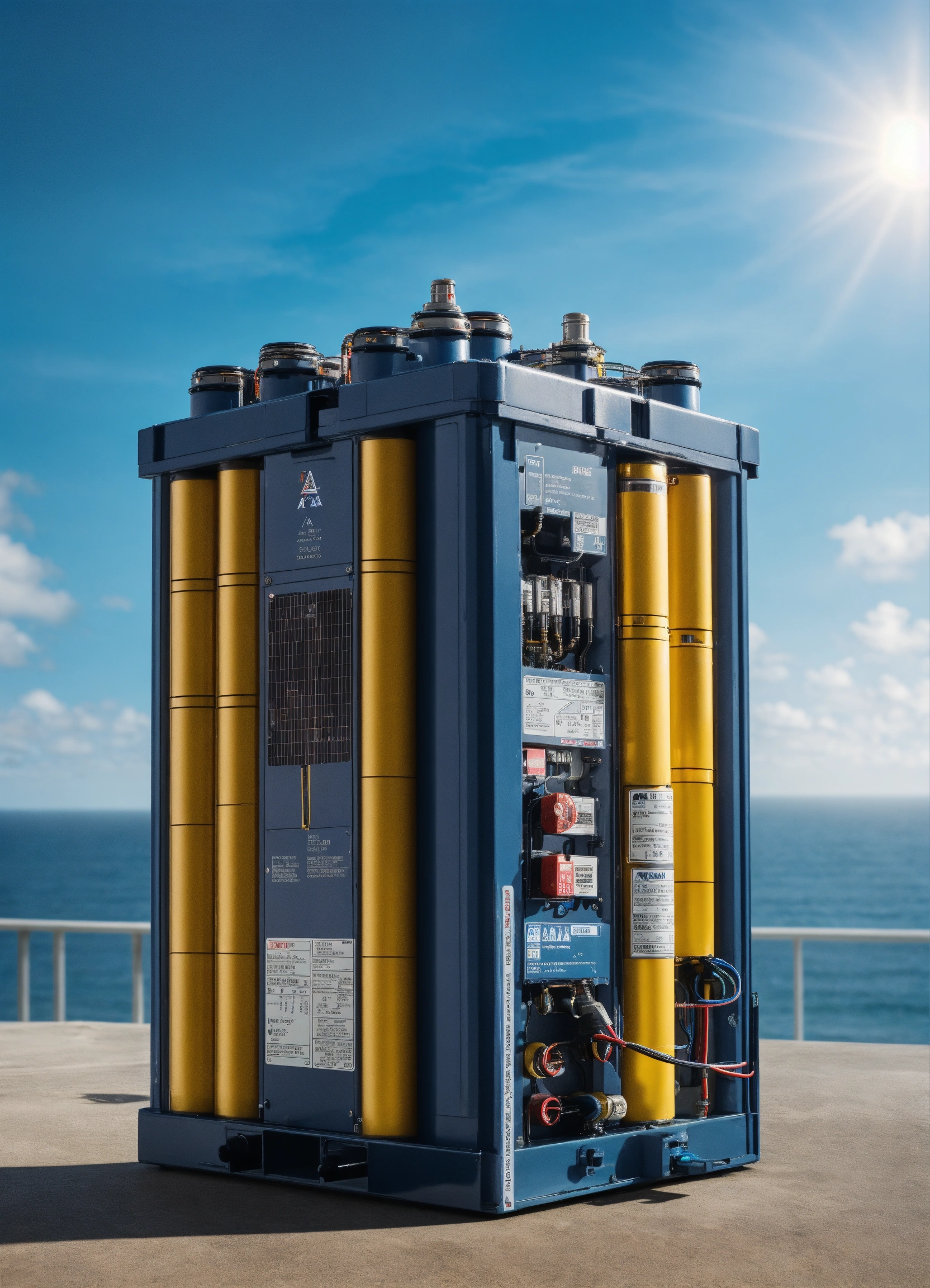 Lexica - A close up realistic photo of a AA-battery that has a power ...