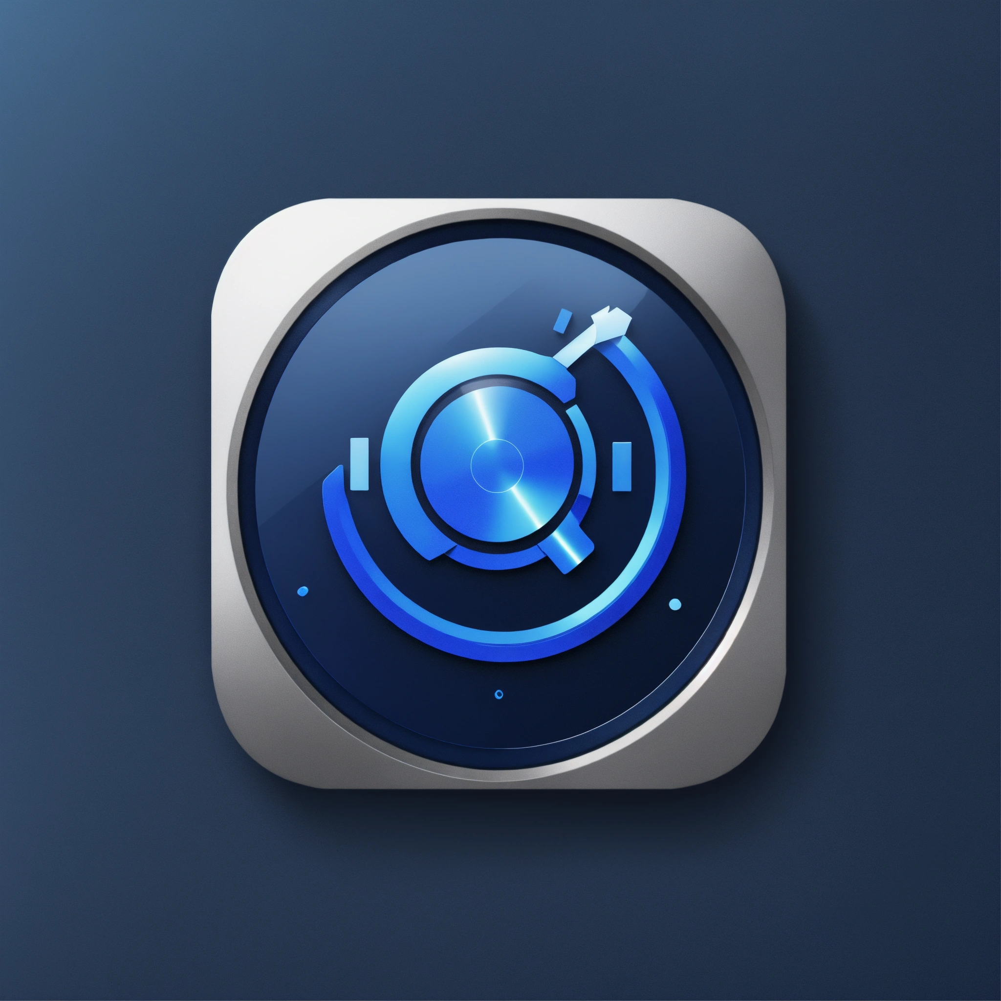 Lexica - Design a app icon logo in dark blue and Silver that combines ...