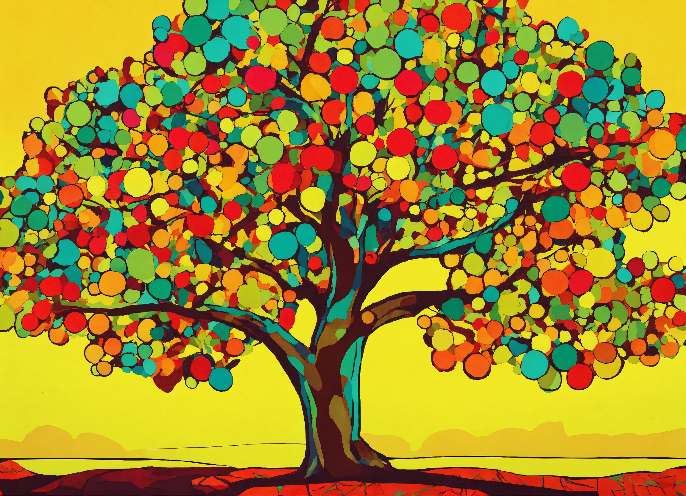 Lexica - Tree in pop art style