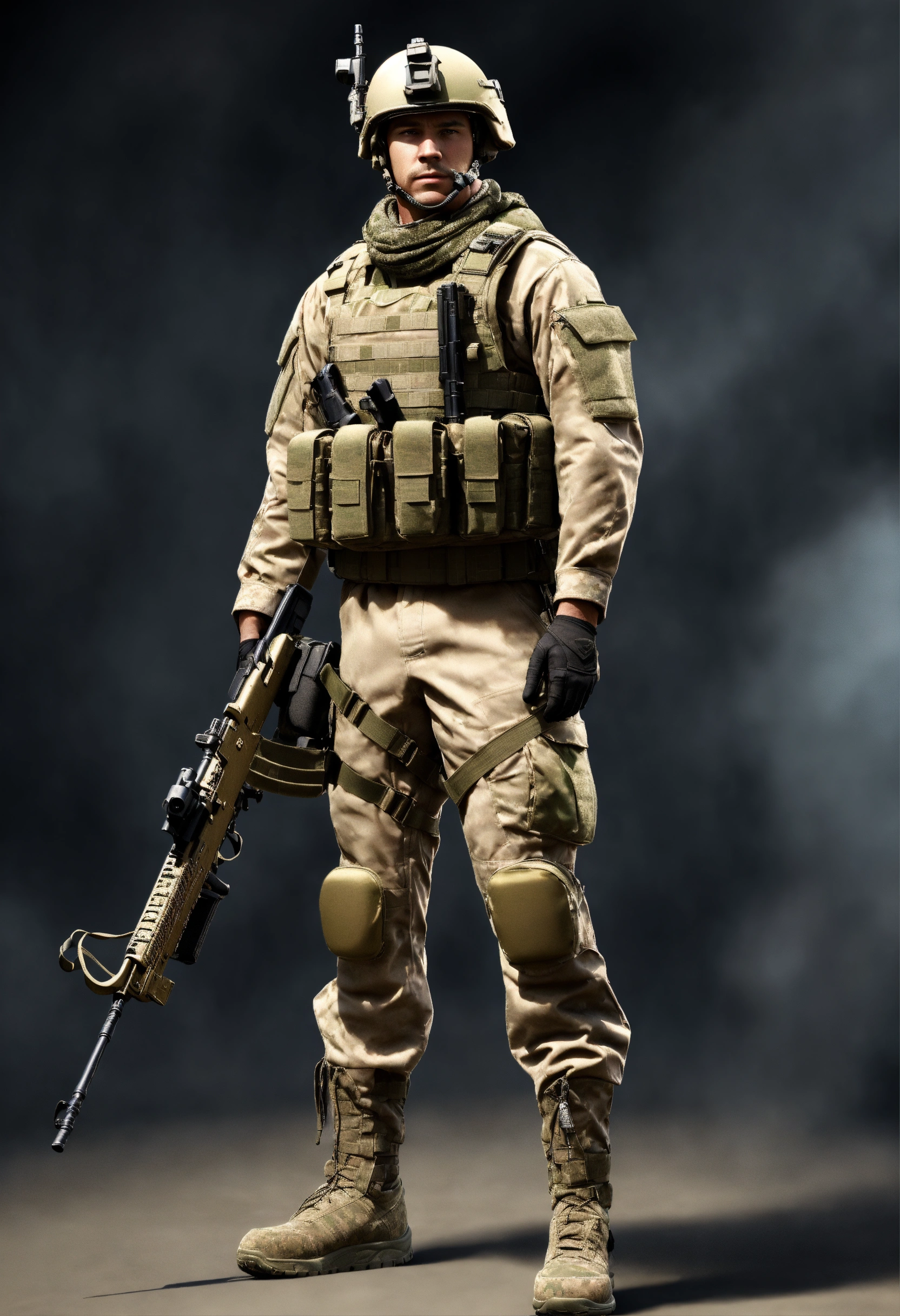 Lexica - Military style, soldier, male,4k,realistic,shown face ...