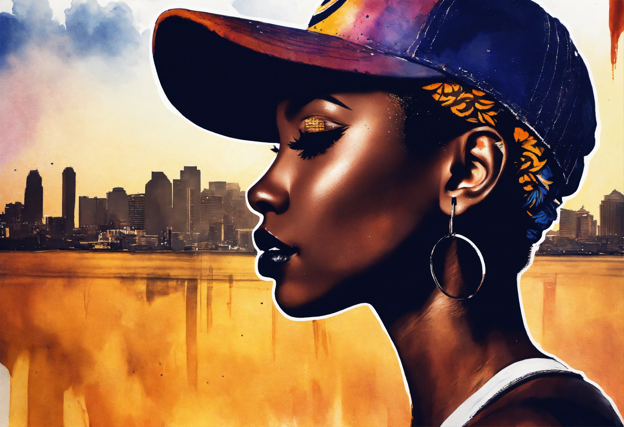 Lexica - Exquisite ink painting on a pure white paper background, where ...