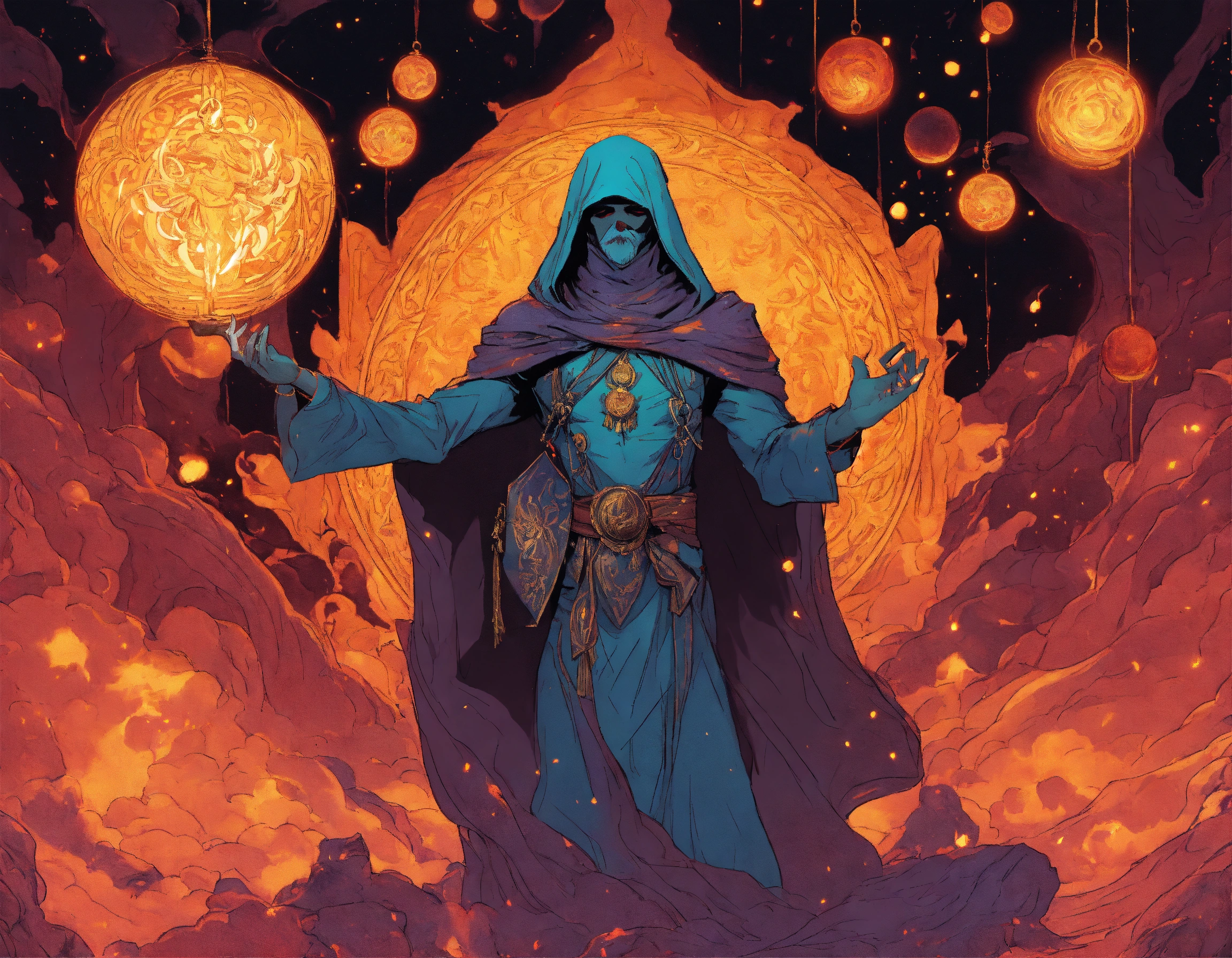 Lexica - A persian necromancer, shrouded in astral magic, commanding ...