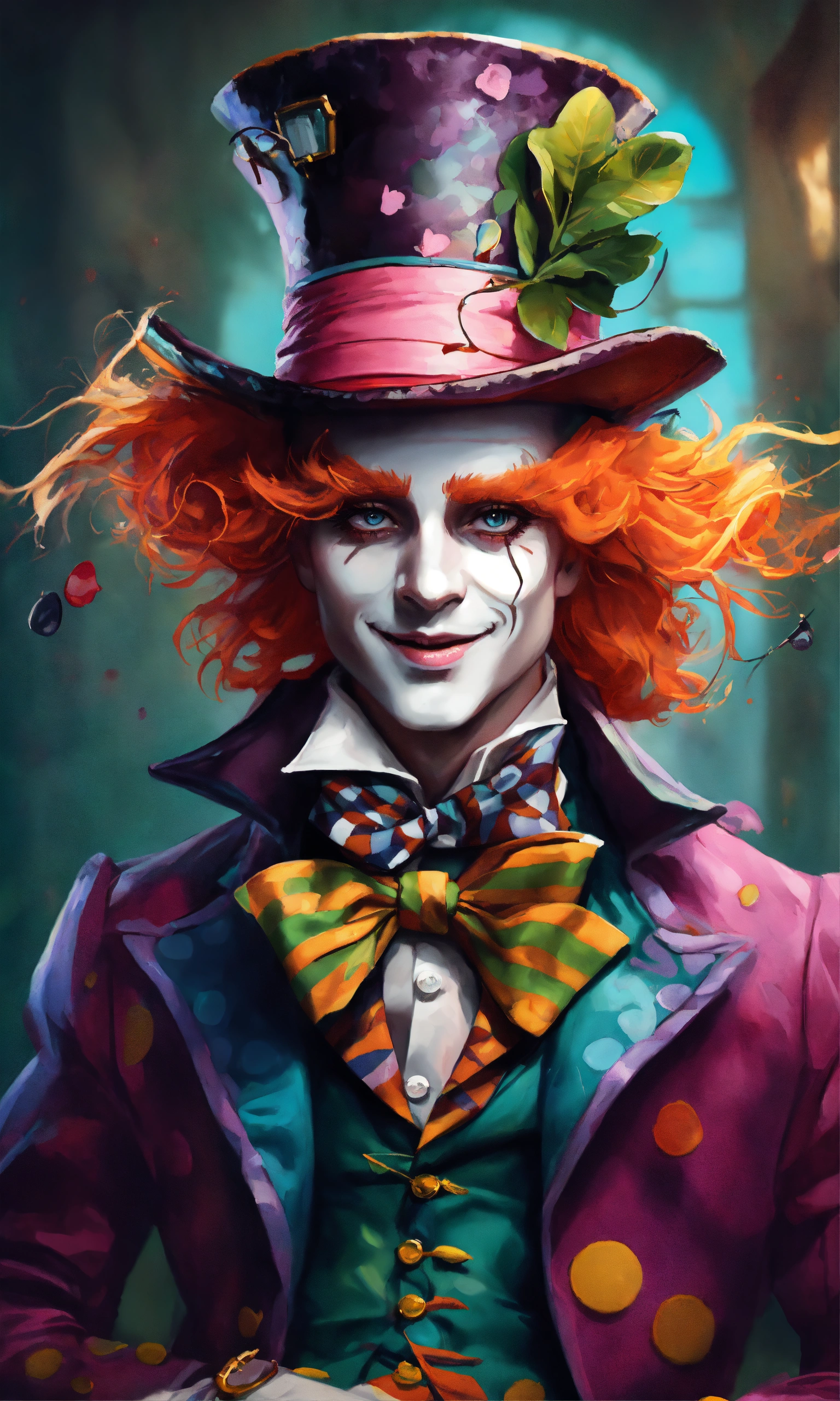 Lexica - The character The Mad Hatter from Alice in Wonderland, cartoon ...