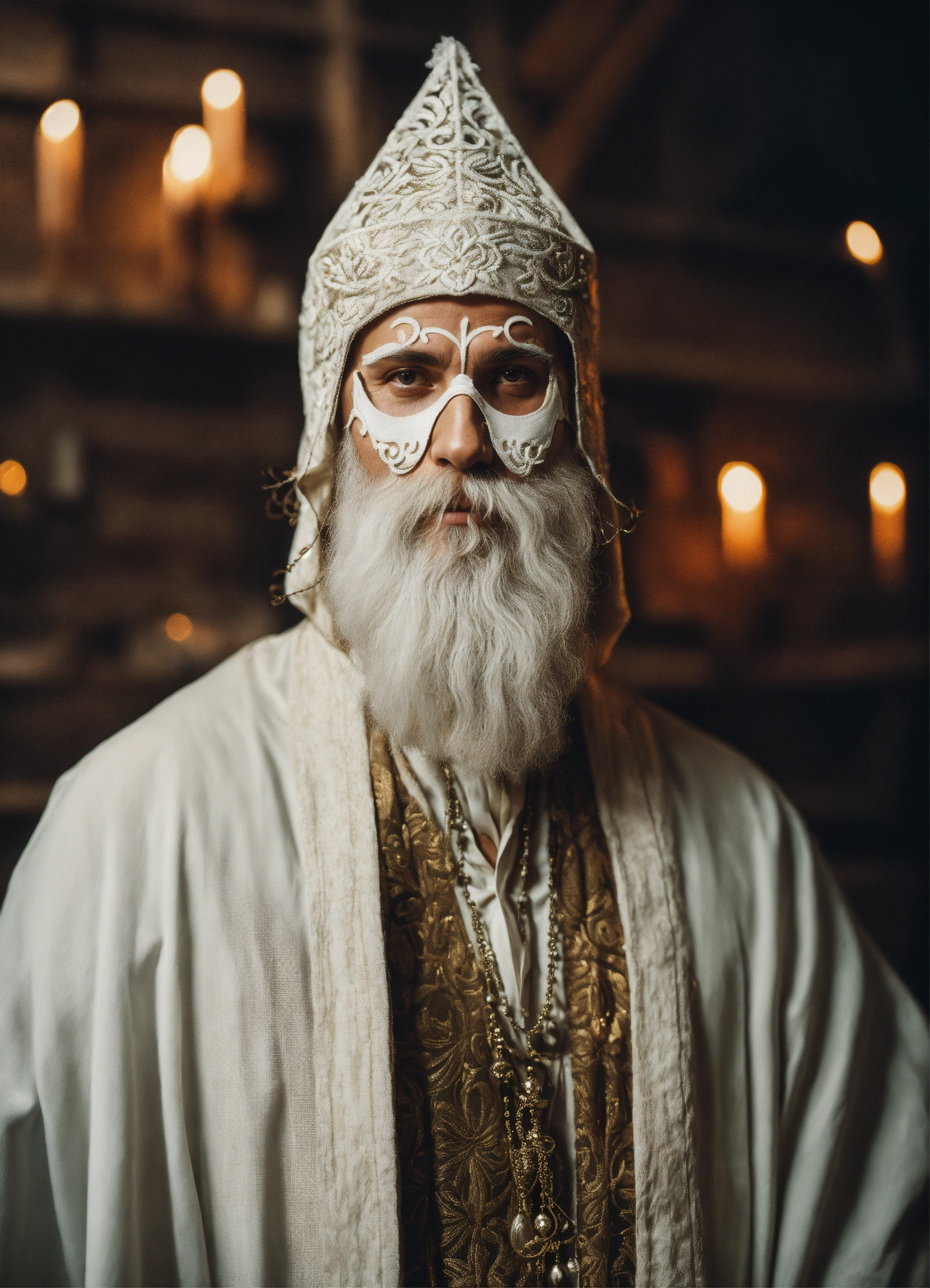 Lexica - Slavic wizard with a white mask