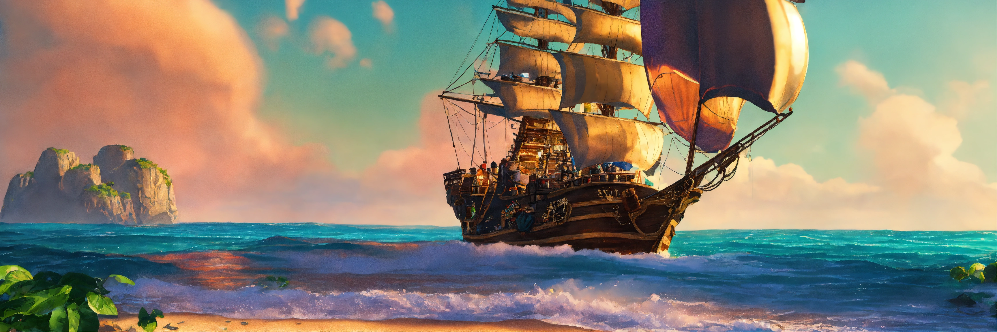 Lexica - Pirate Bartender gigantic, 8k