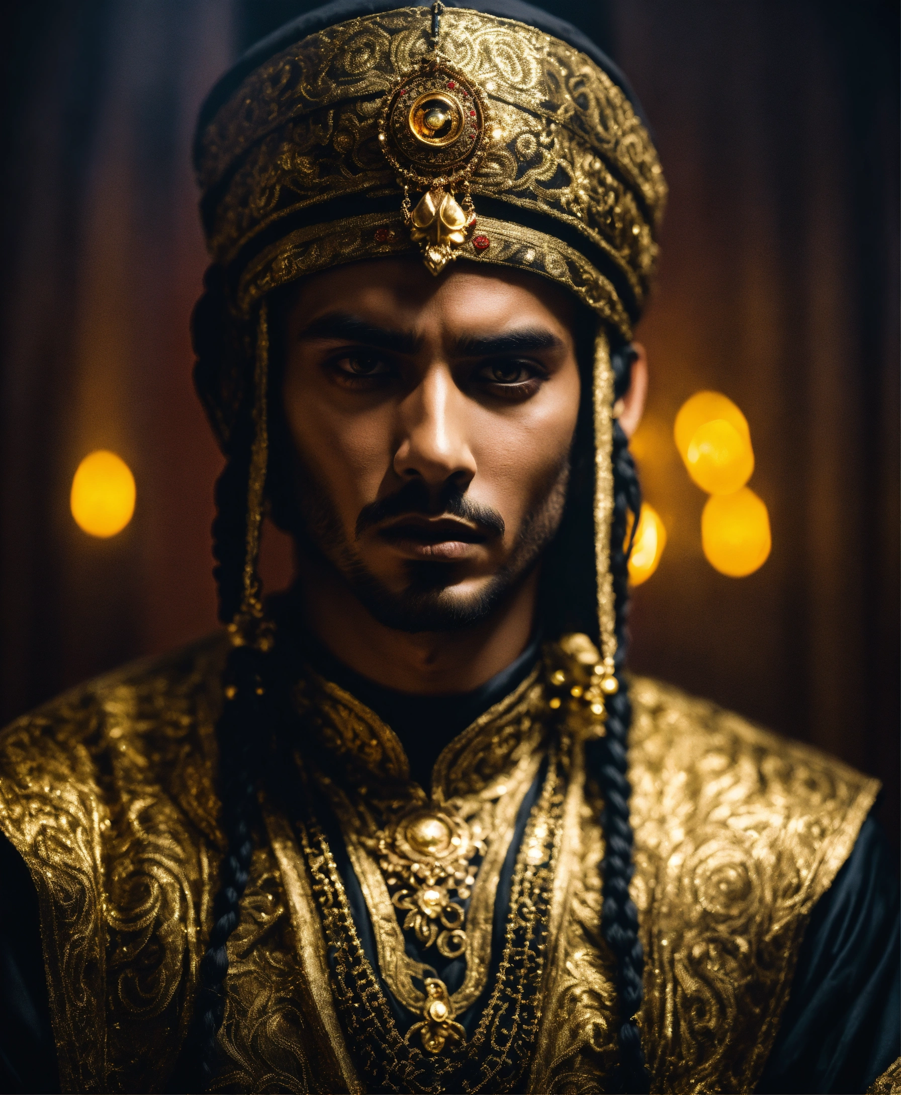 Lexica - Dark, mysterious and dramatic headshot of a young handsome ...