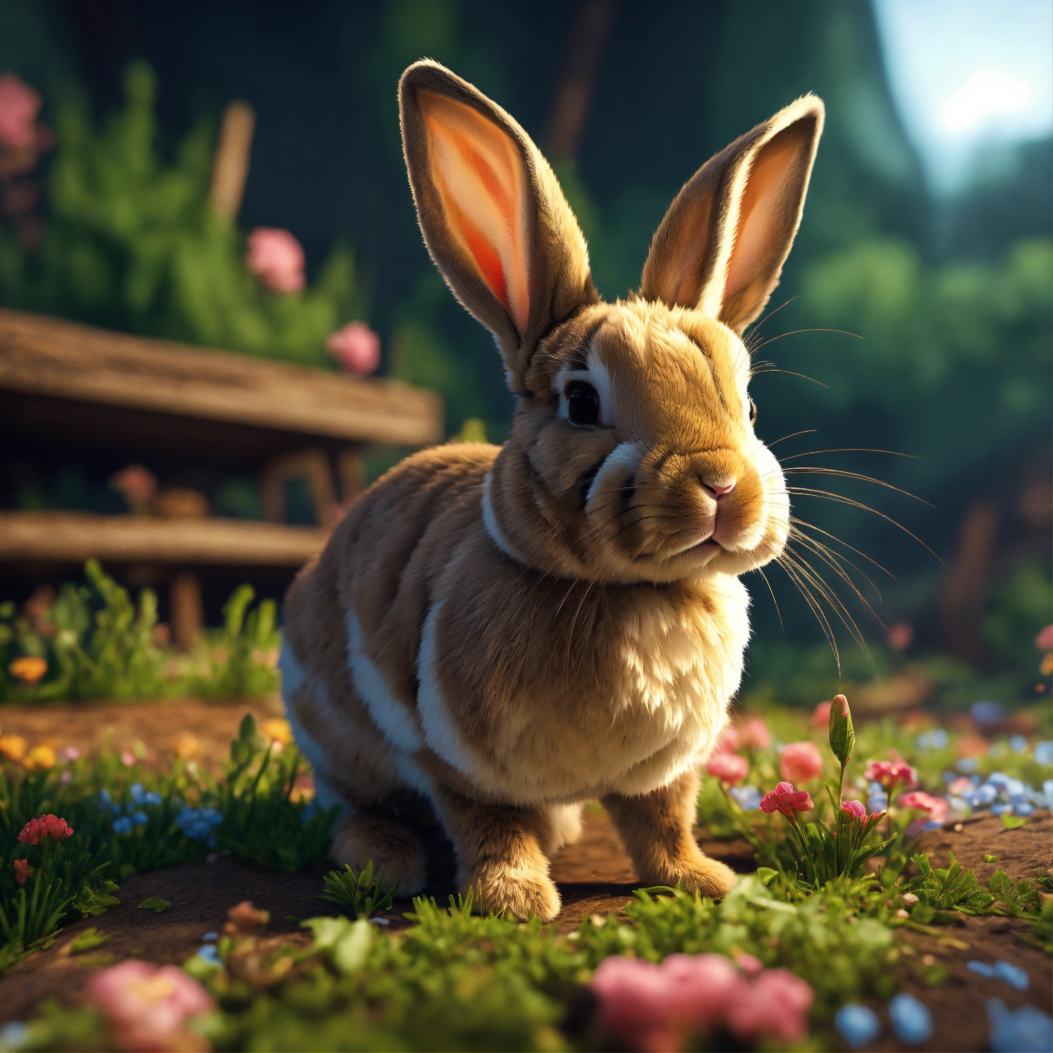 Lexica - Realistic Bunny rabbit, 8k, high quality, oldschool, wise ...