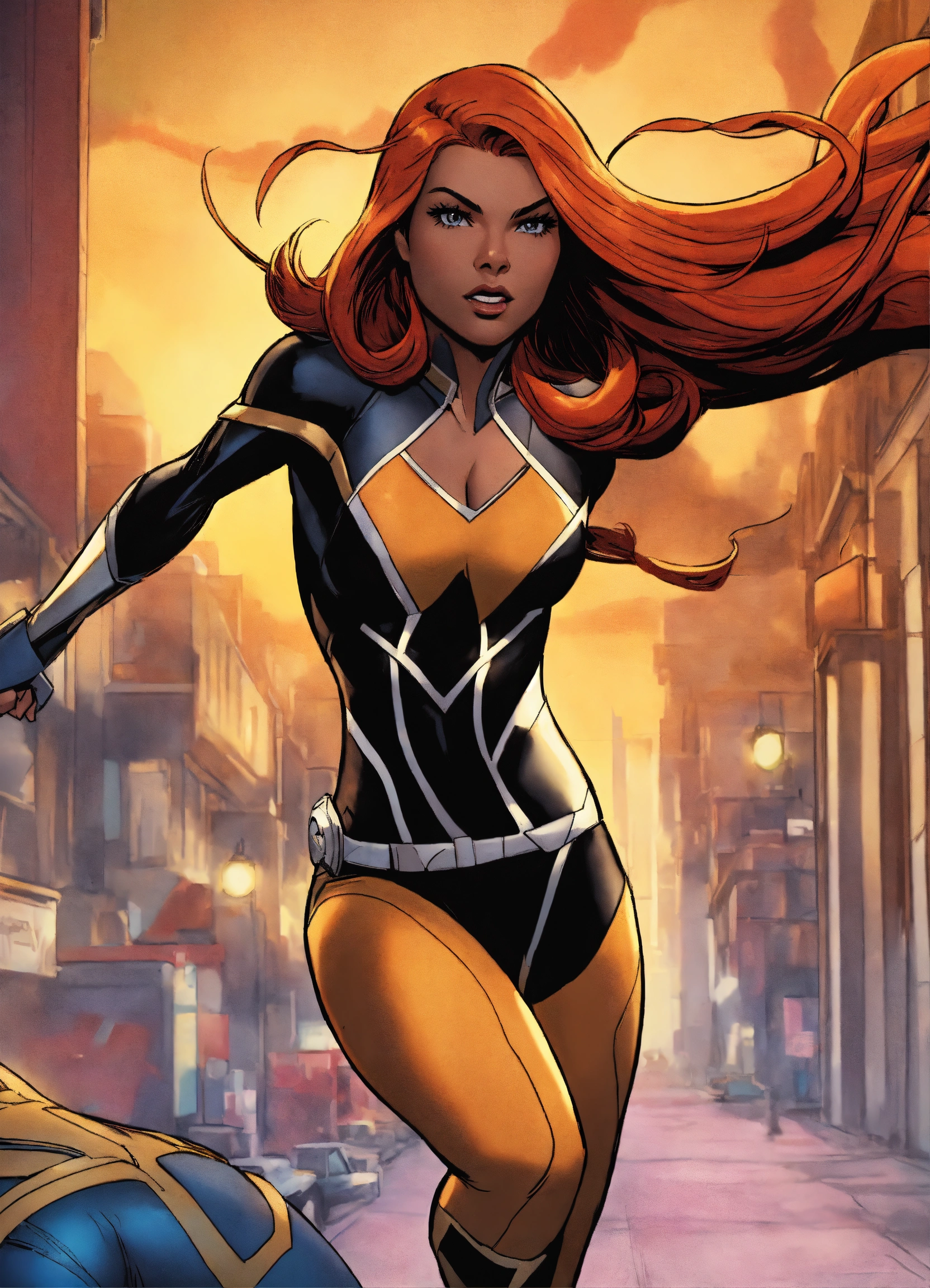 Lexica - Marvel Auran girl from inhumans tv show animated in action ...