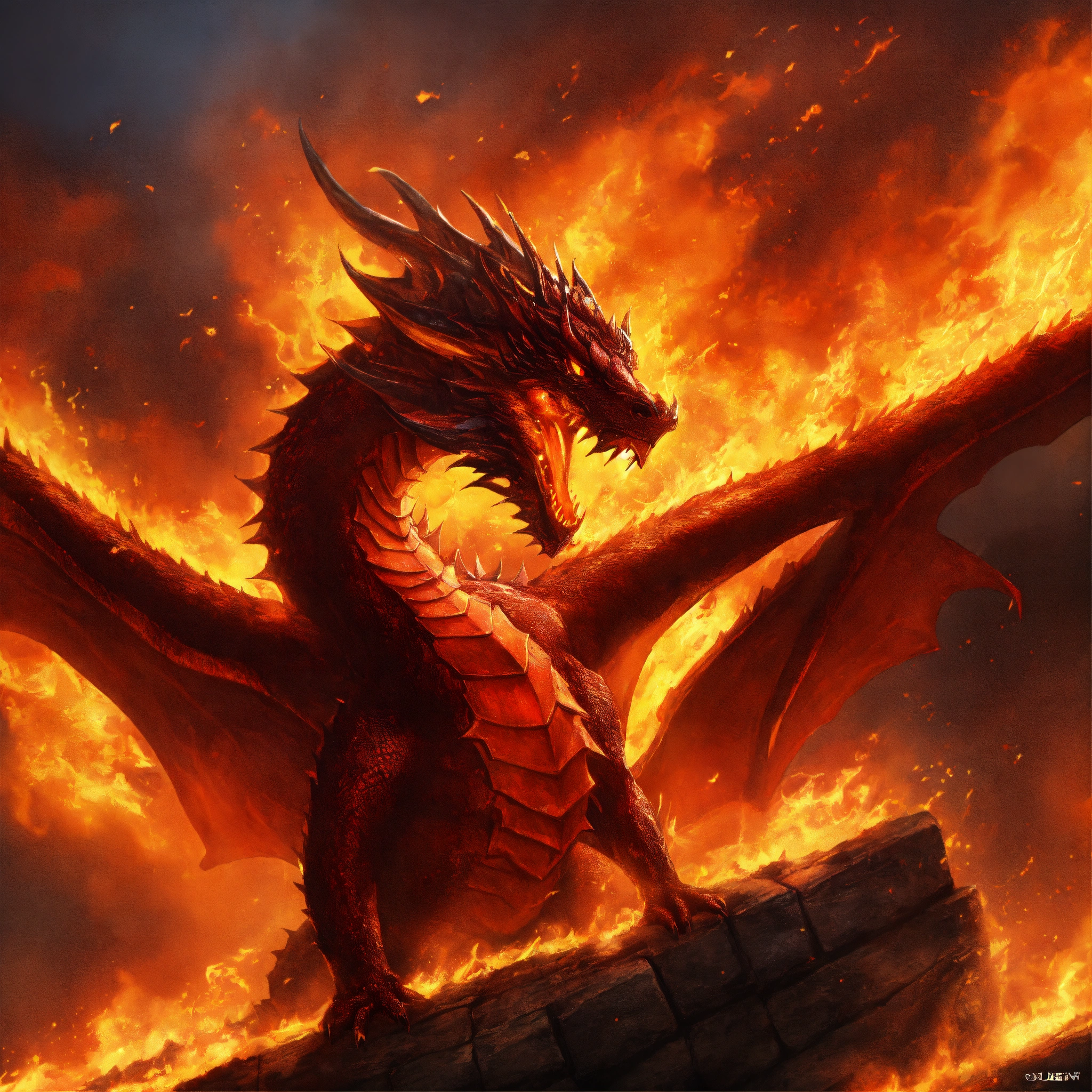 Lexica - A wall of dragon's fire