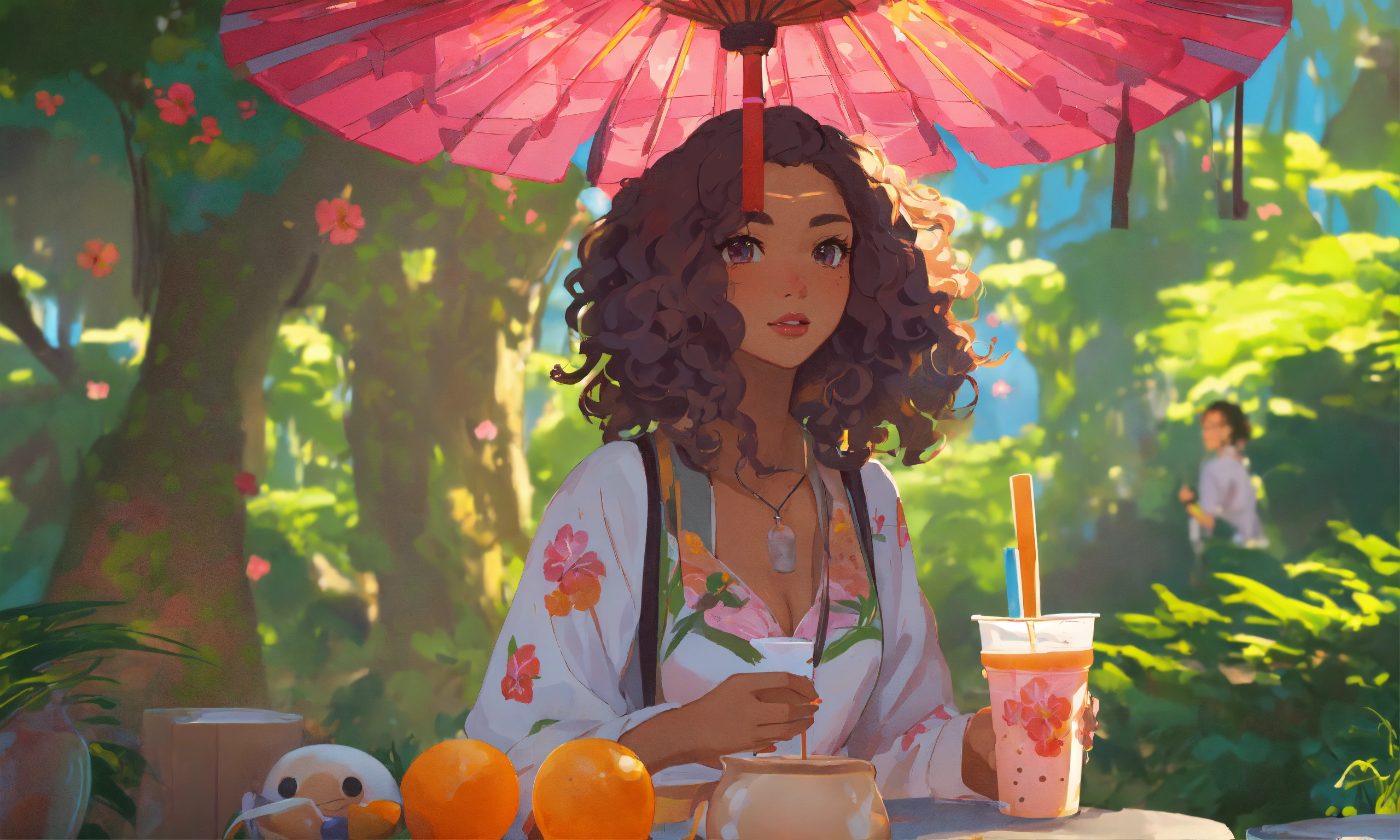 Lexica - BOBA Tea VECTOR, curly locks, joy, boba tea, milk tea, island girl, tropical, exotic ...