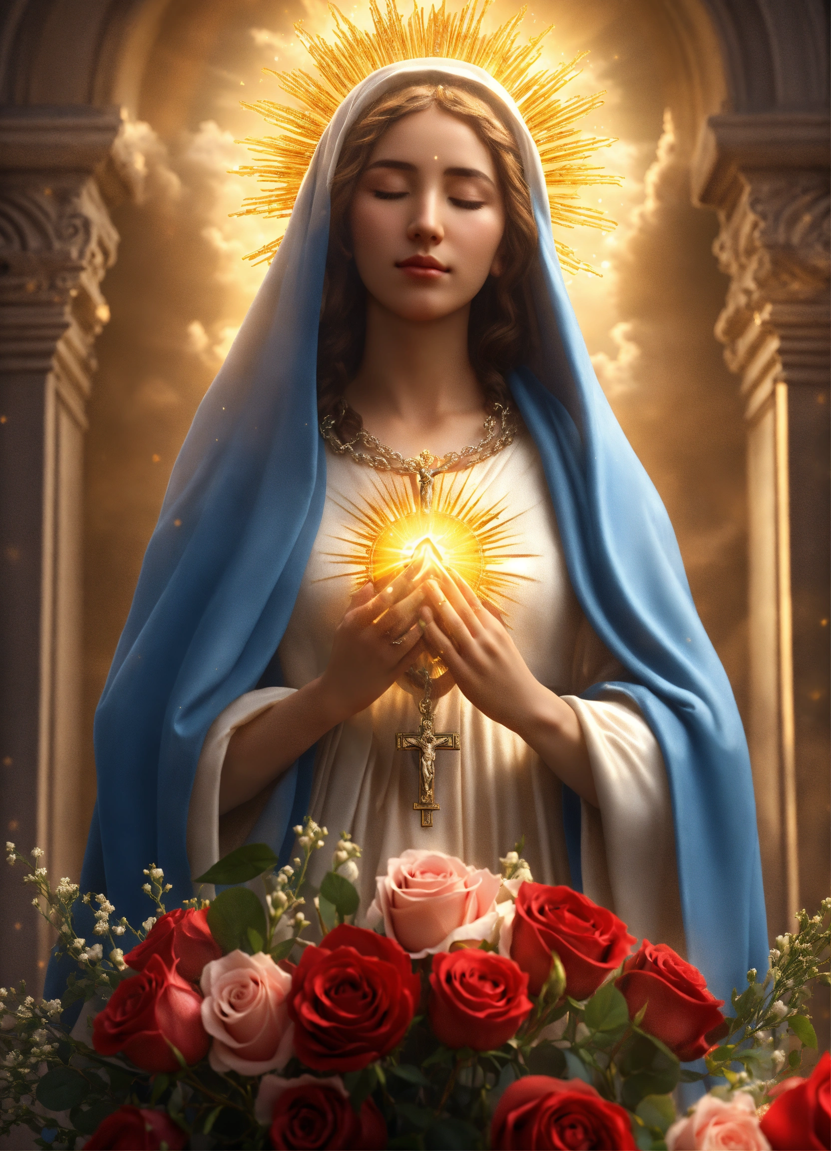 Lexica - Unreal engine render of a Beautiful 8k immaculate heart of ...