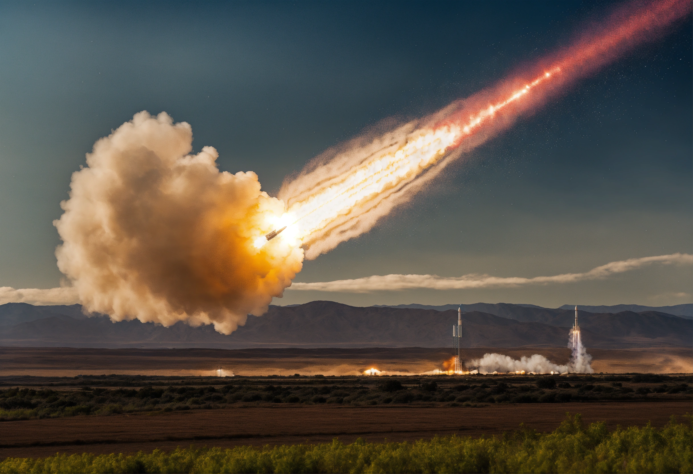 Lexica - A rocket flying trough sapce