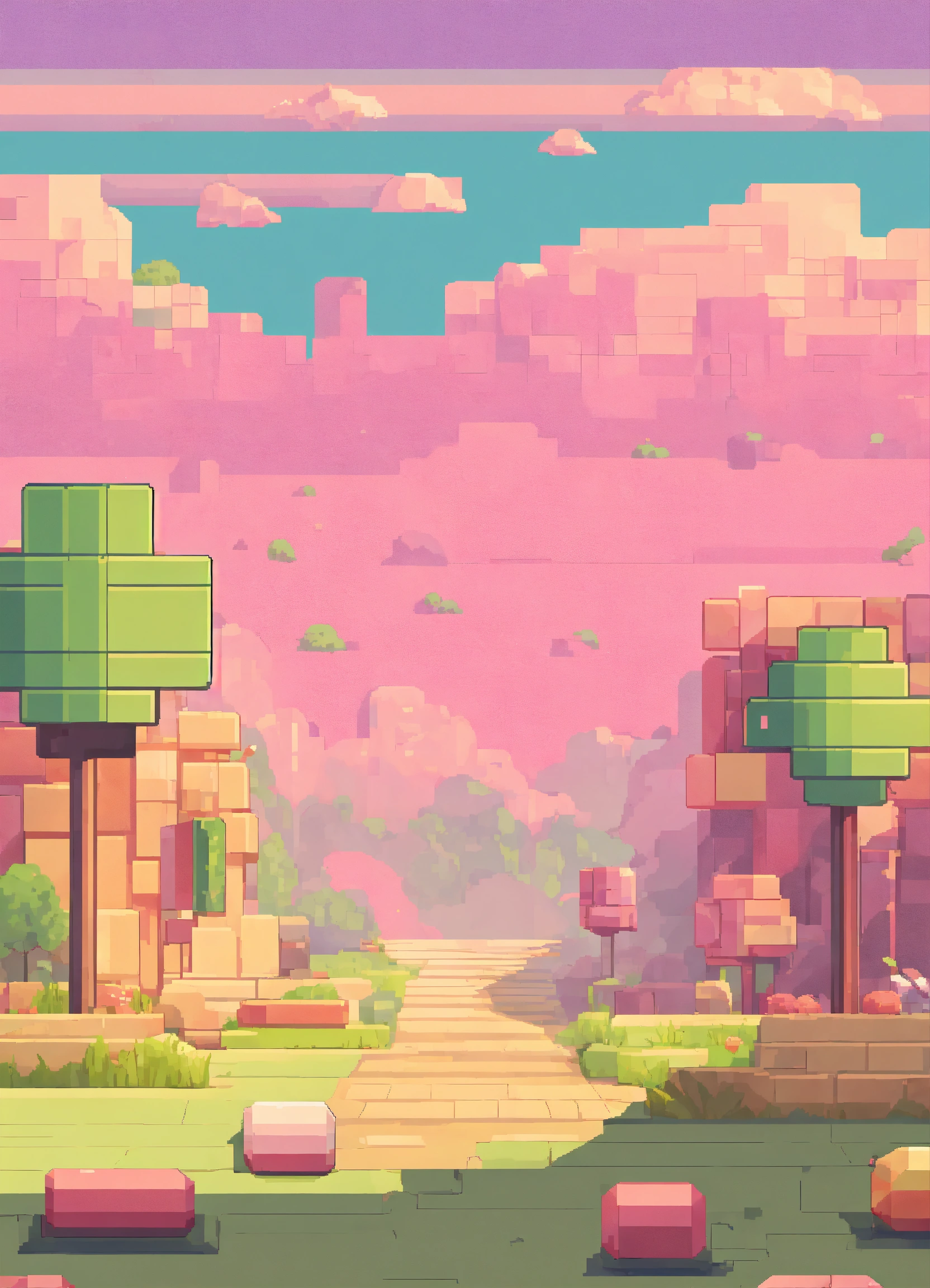 Lexica - Flat empty pastel overhead flat candy themed pixel sprite ...