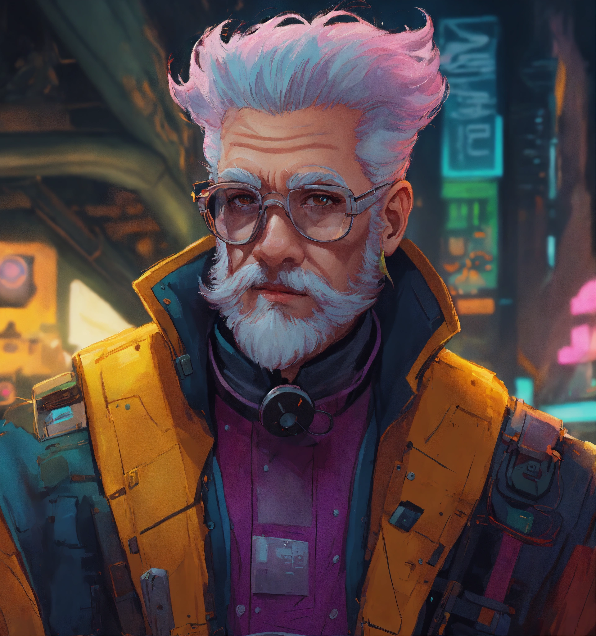 Lexica - A portrait of a cyberpunk Disney Geppetto, digital painting ...