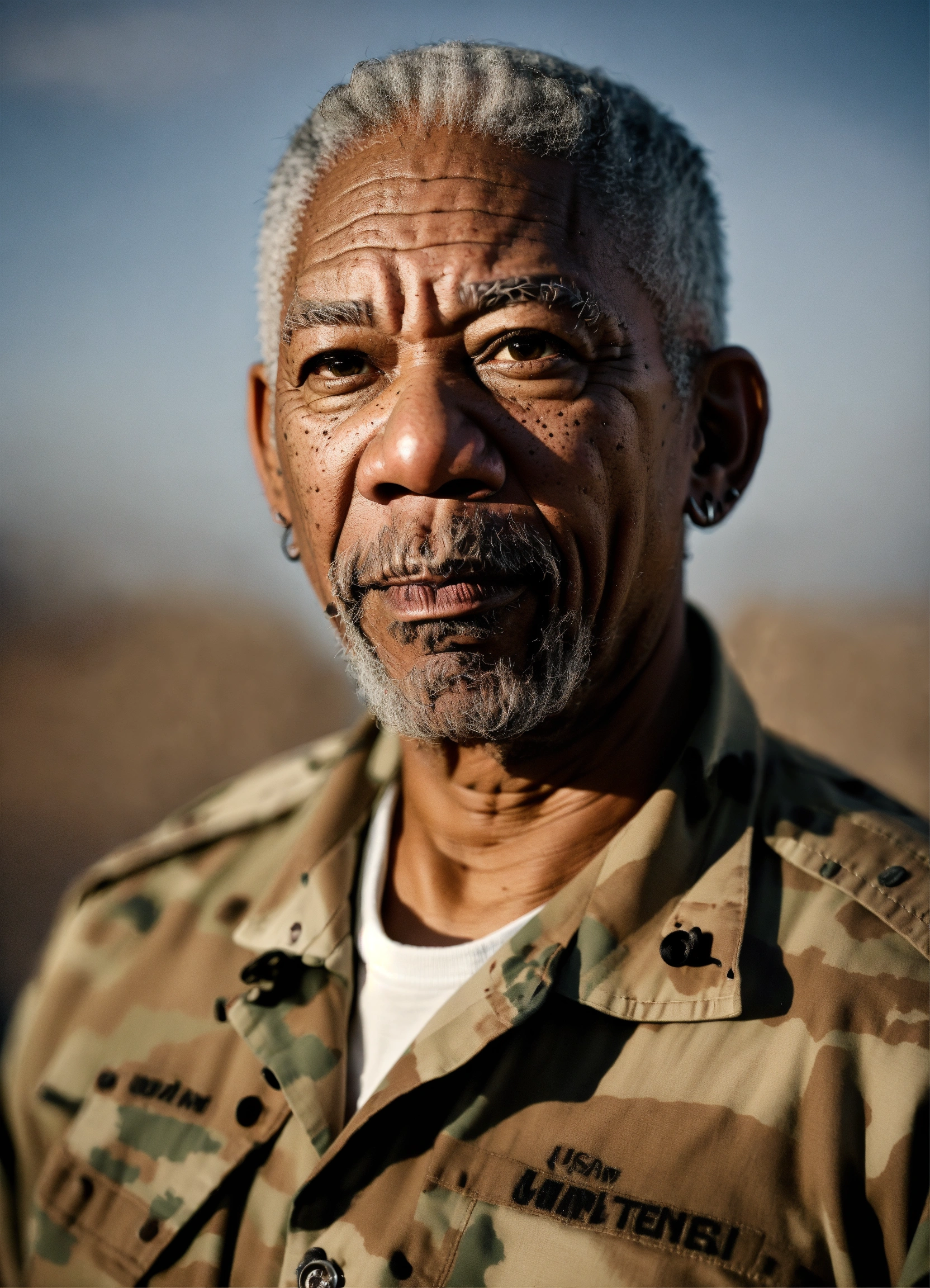 Lexica - Scared man, US Marine, FRONT VIEW, casual clothes, arms ...