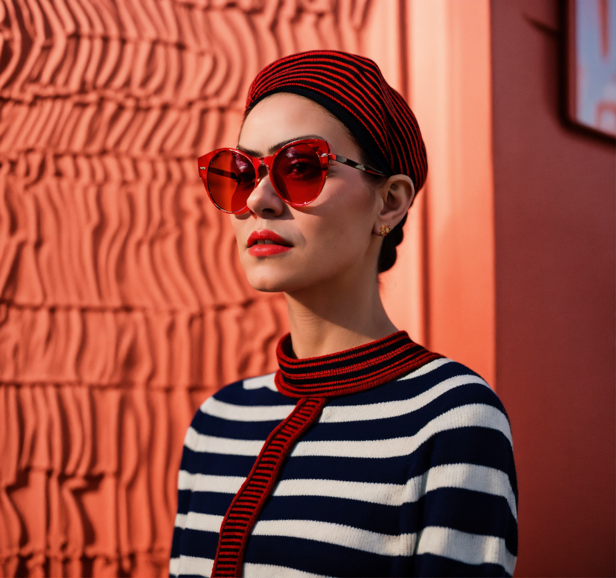 Lexica - Front profile half body model show Photography, in the ...