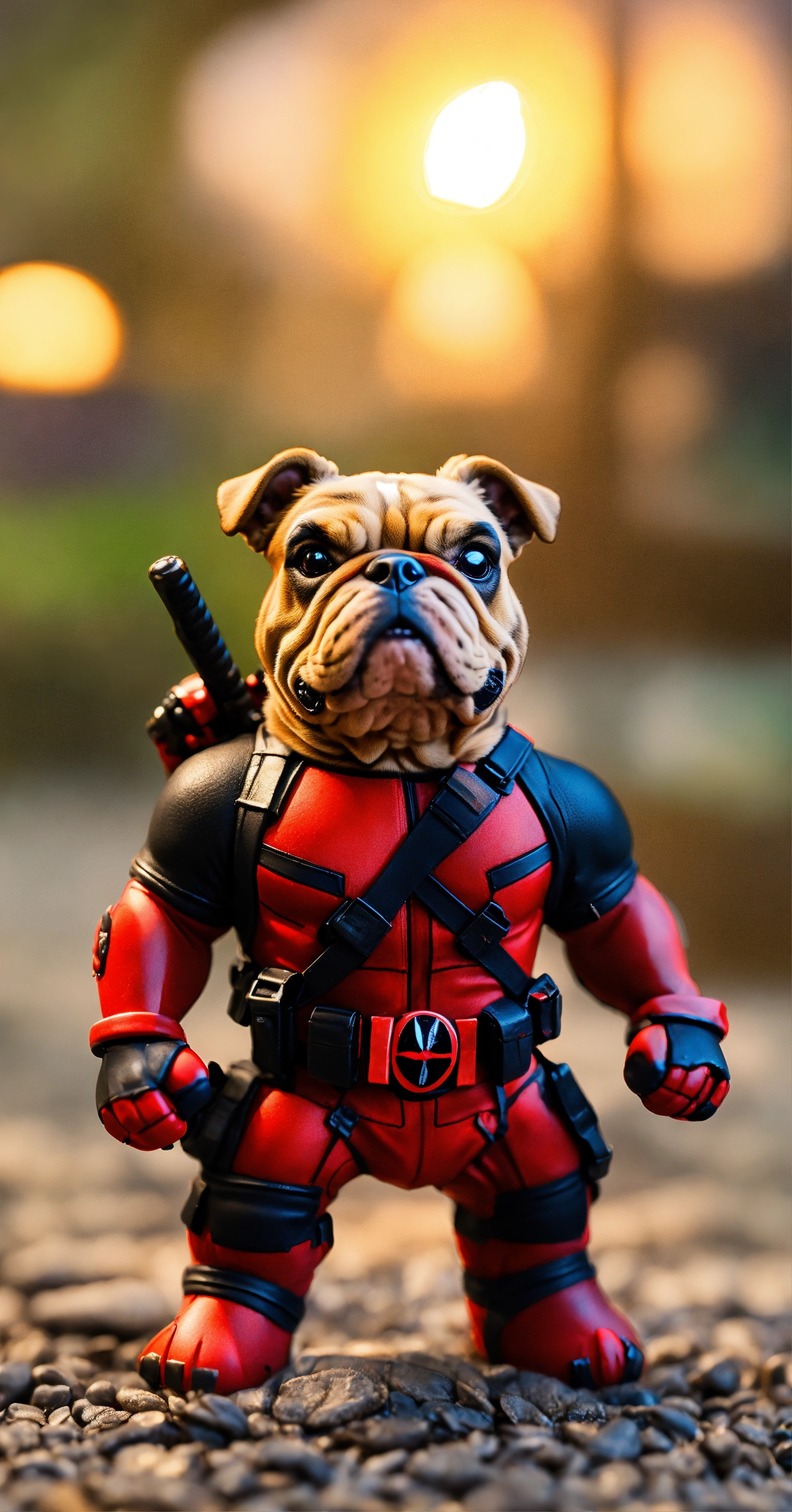 Lexica - Cute bulldog adventure figure, deadpool themed squirrel ...