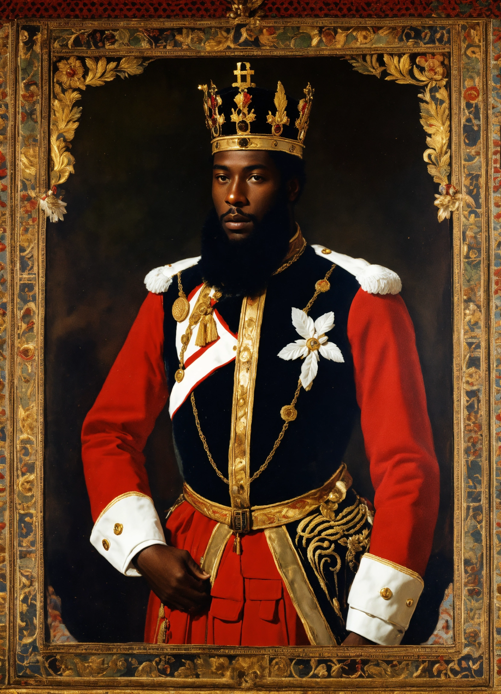 Lexica - A black king david in uniform